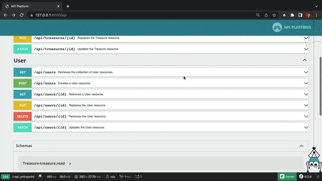 User API Resource > API Platform 3 Part 1: Mythically Good RESTful APIs | SymfonyCasts