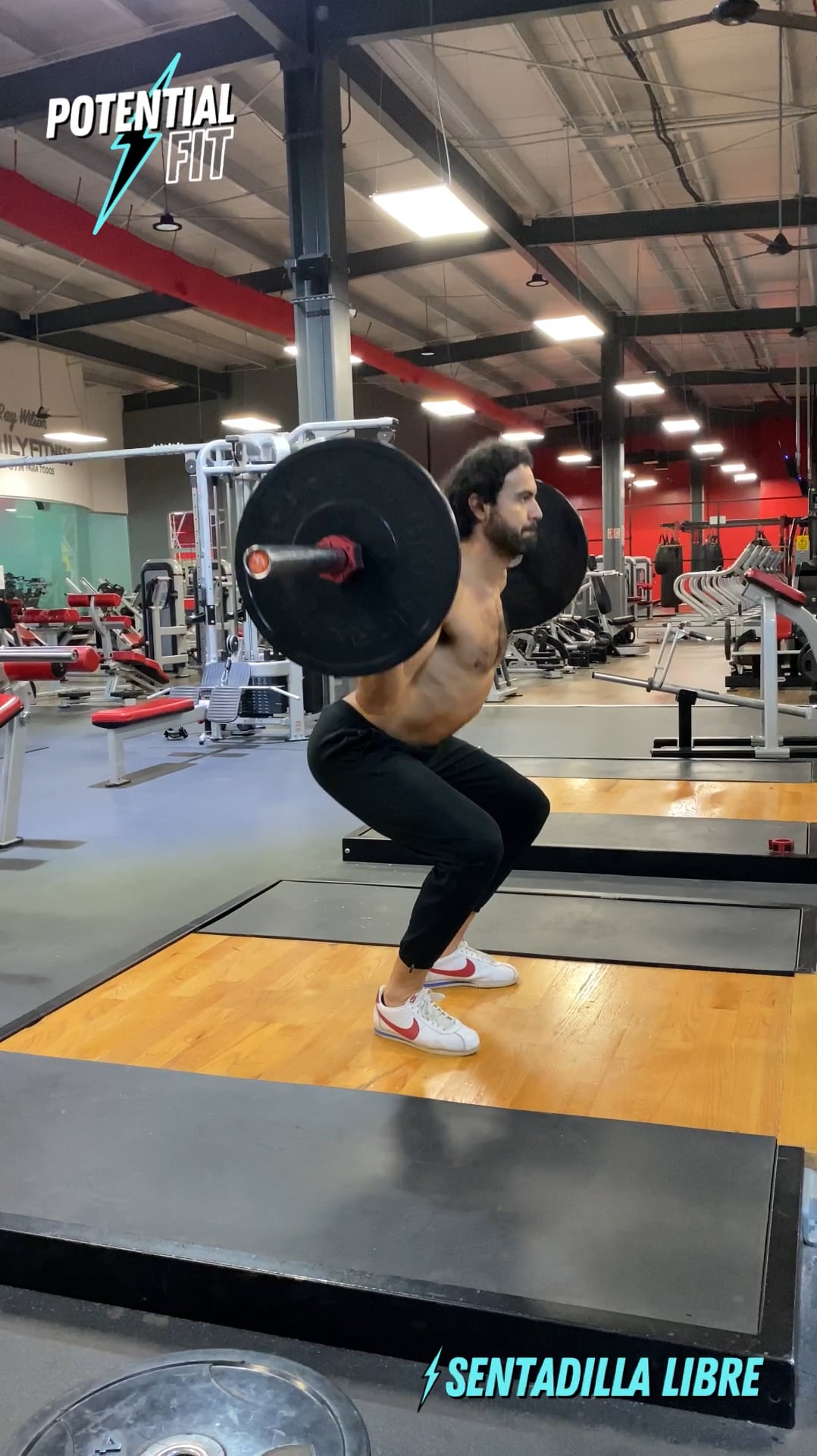 Sentadilla libre con barra on Vimeo