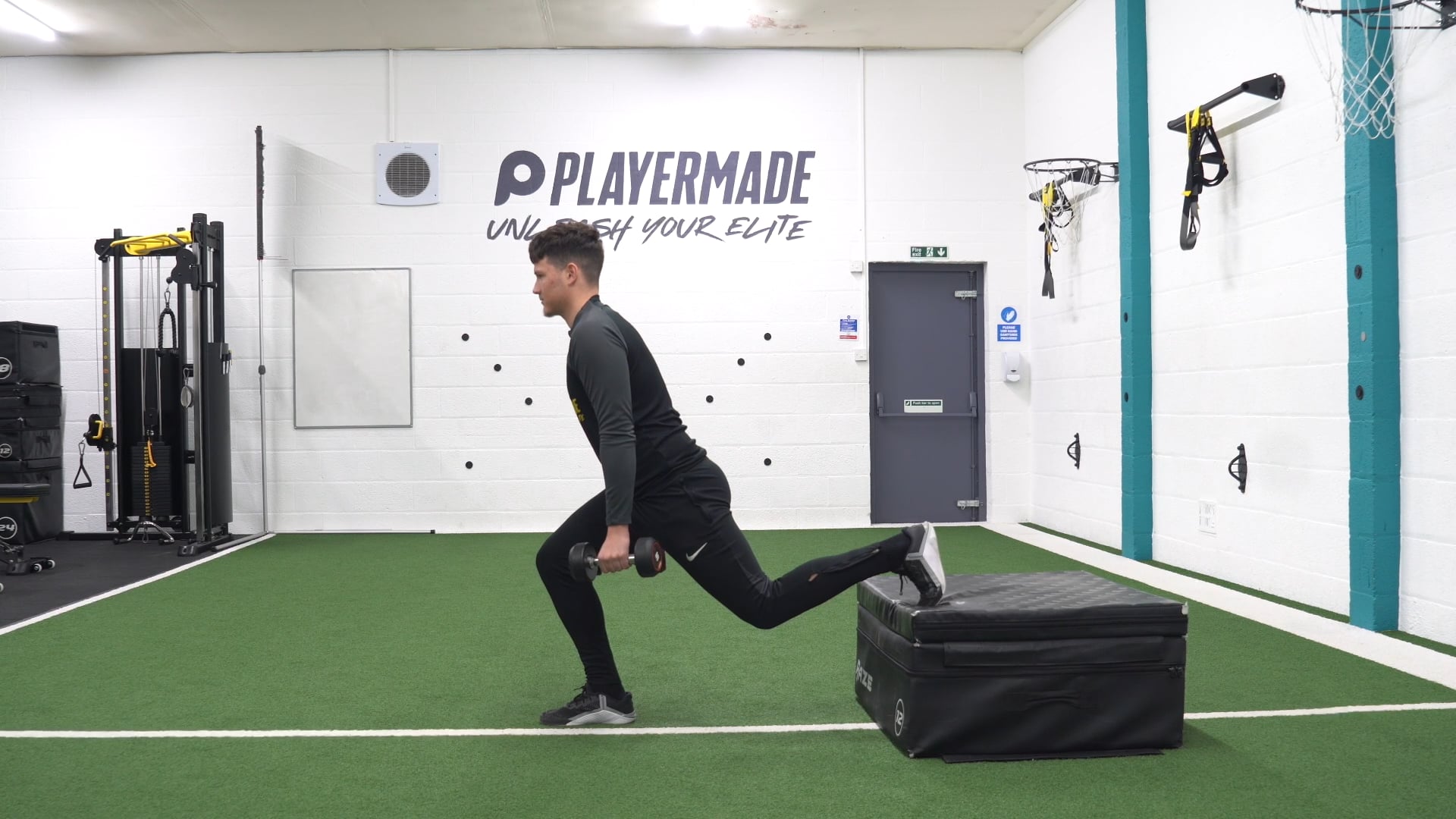 Bulgarian Split Squat Jump Weighted Reactive.mp4 on Vimeo