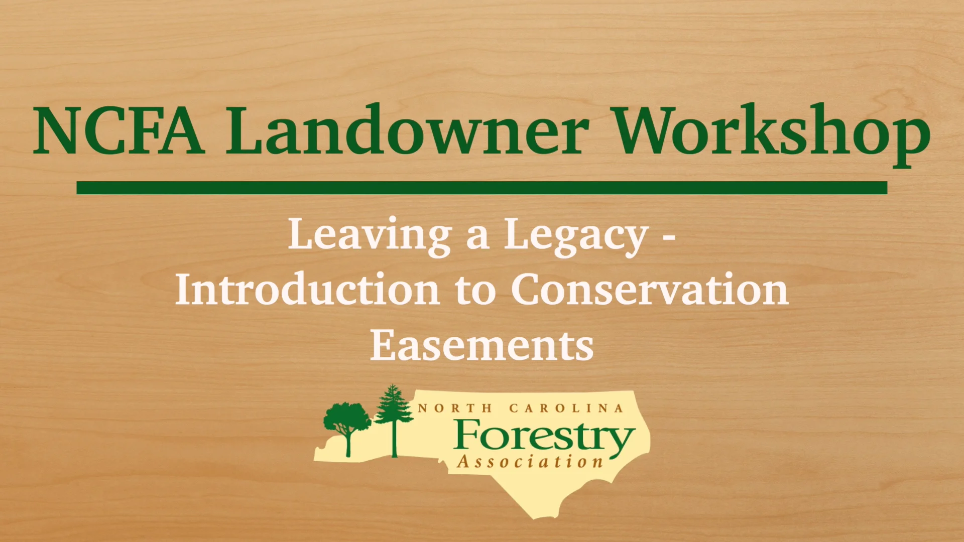 Crystal Cockman - Leaving a Legacy - Introduction to Conservation ...