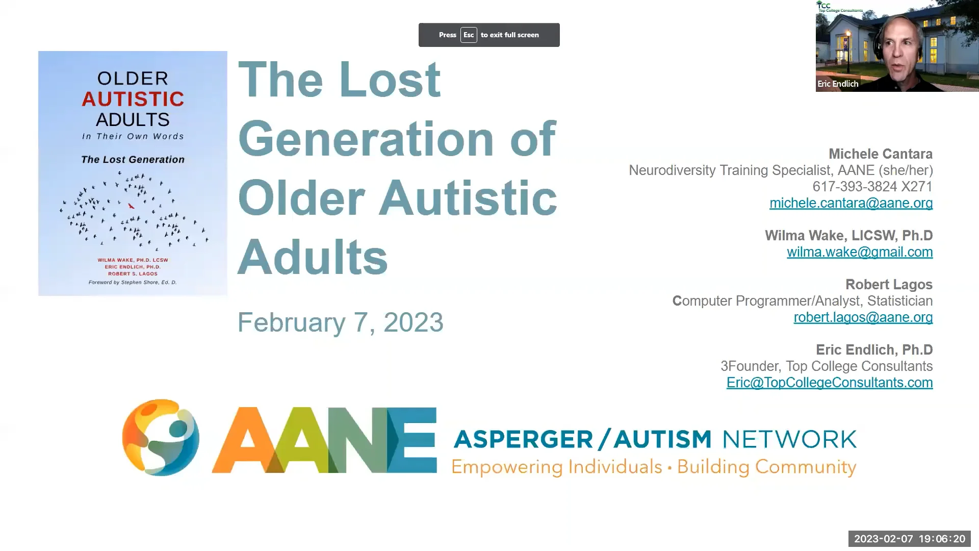 Watch AANE OnDemand Webinar: The Lost Generation of Older Autistic ...