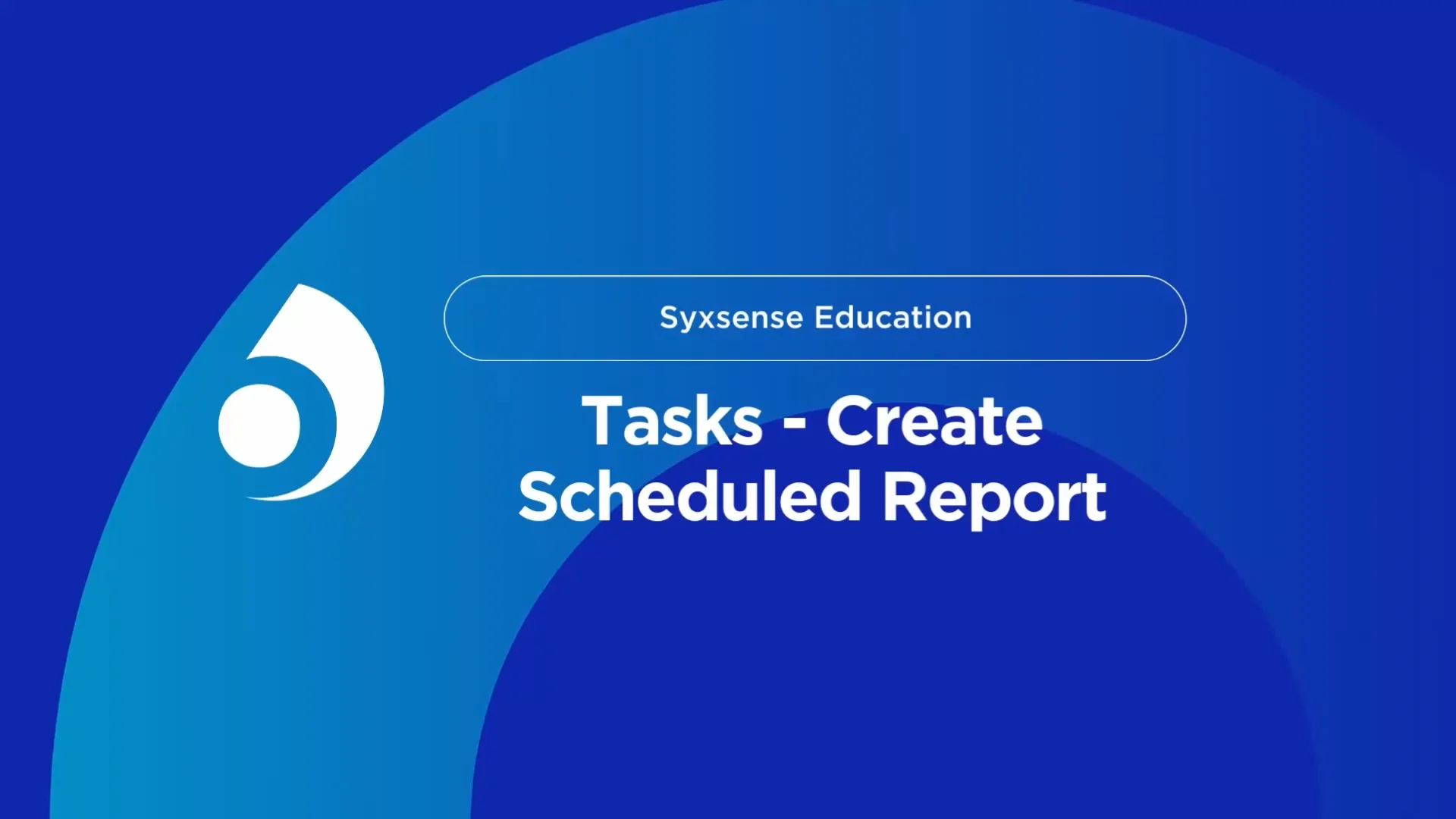 Tasks - Create Scheduled Report on Vimeo