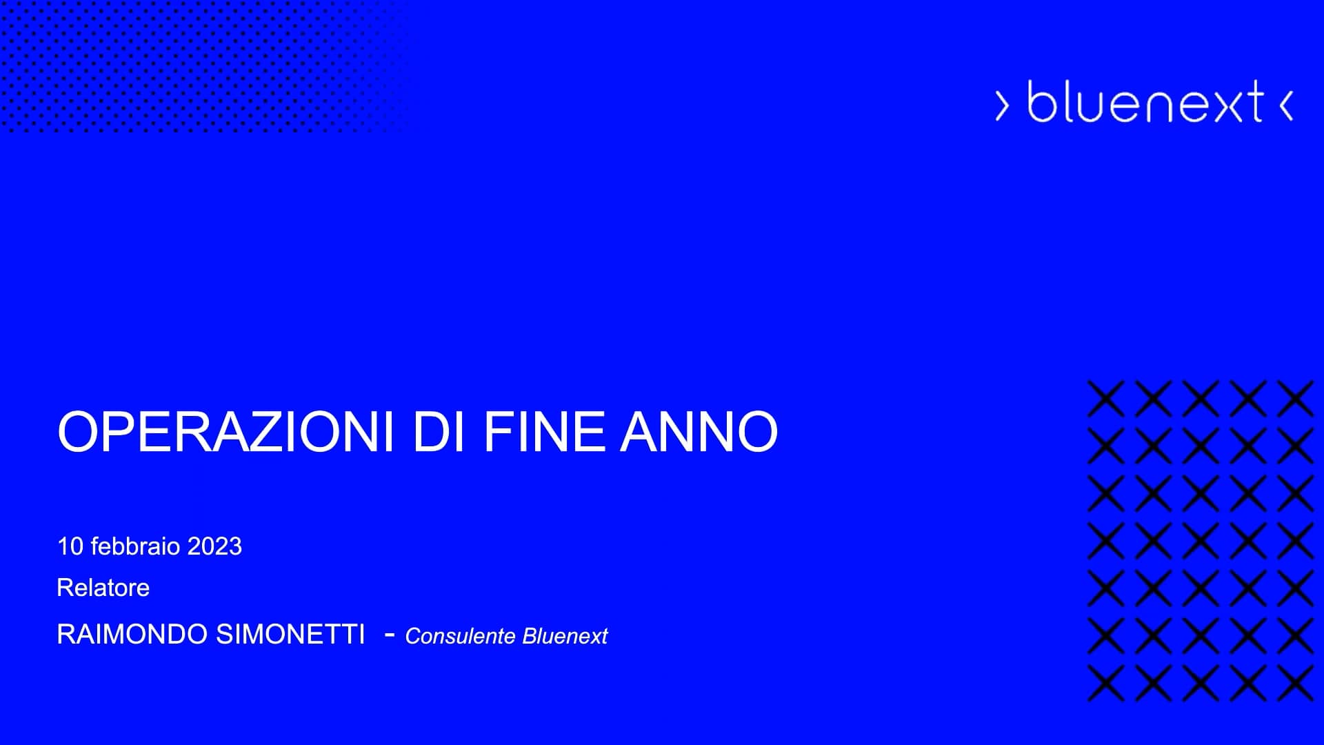 Formazione operativa Espando Studio. Operazioni di fine anno | Webinar ...