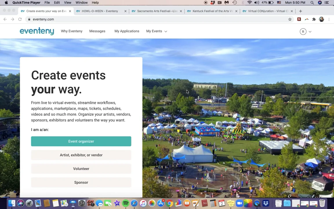 Creating your first event (Part 1)