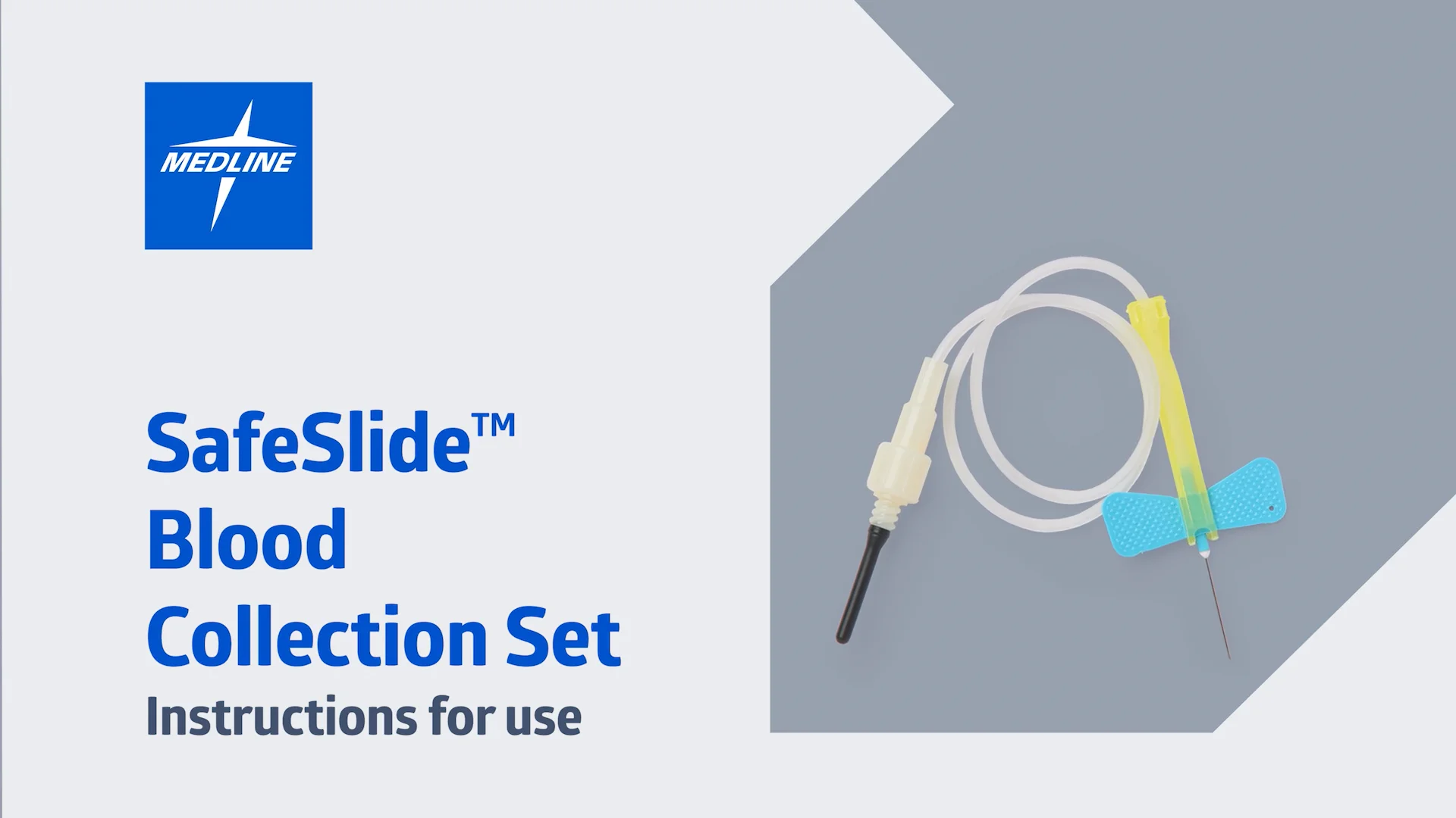 Medline SafeSlide™ Blood Collection Set – Instructional Video