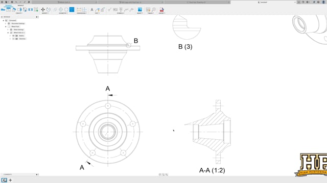 3D Modeling & CAD for Motorsport: Part Drawing Views
