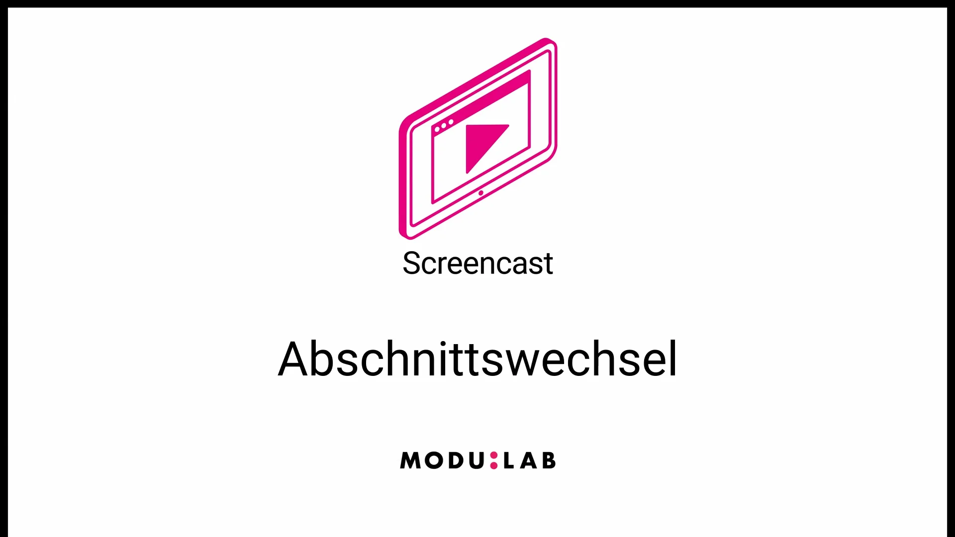 Screencast Abschnittswechsel on Vimeo