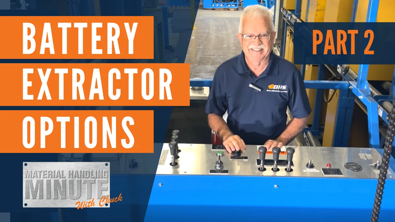 Operator Aboard Battery Extractor Options - Part 2 | Material Handling ...
