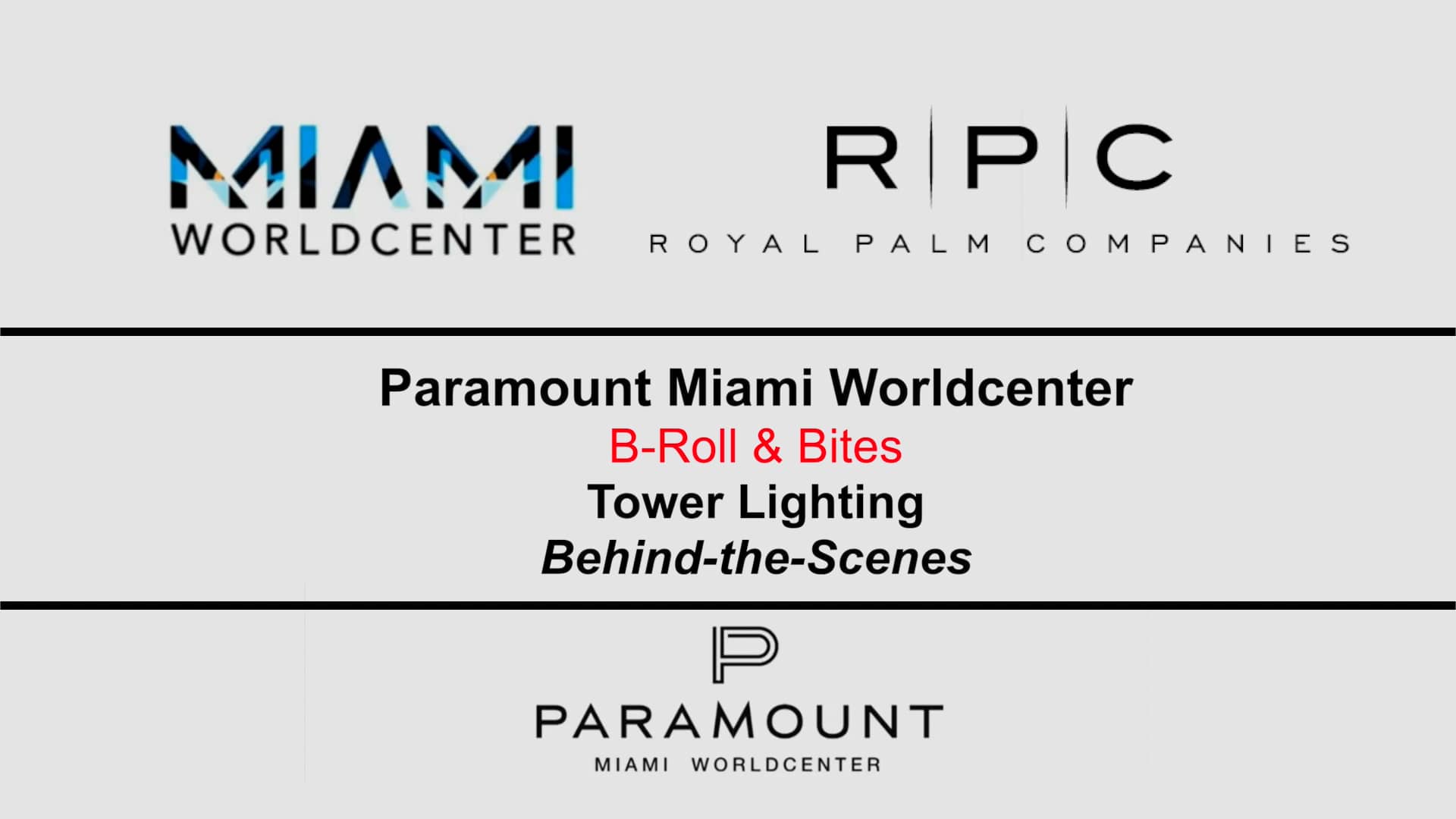MEMORIAL DAY Paramount Miami Tower Lighting | B-Roll & Bites on Vimeo