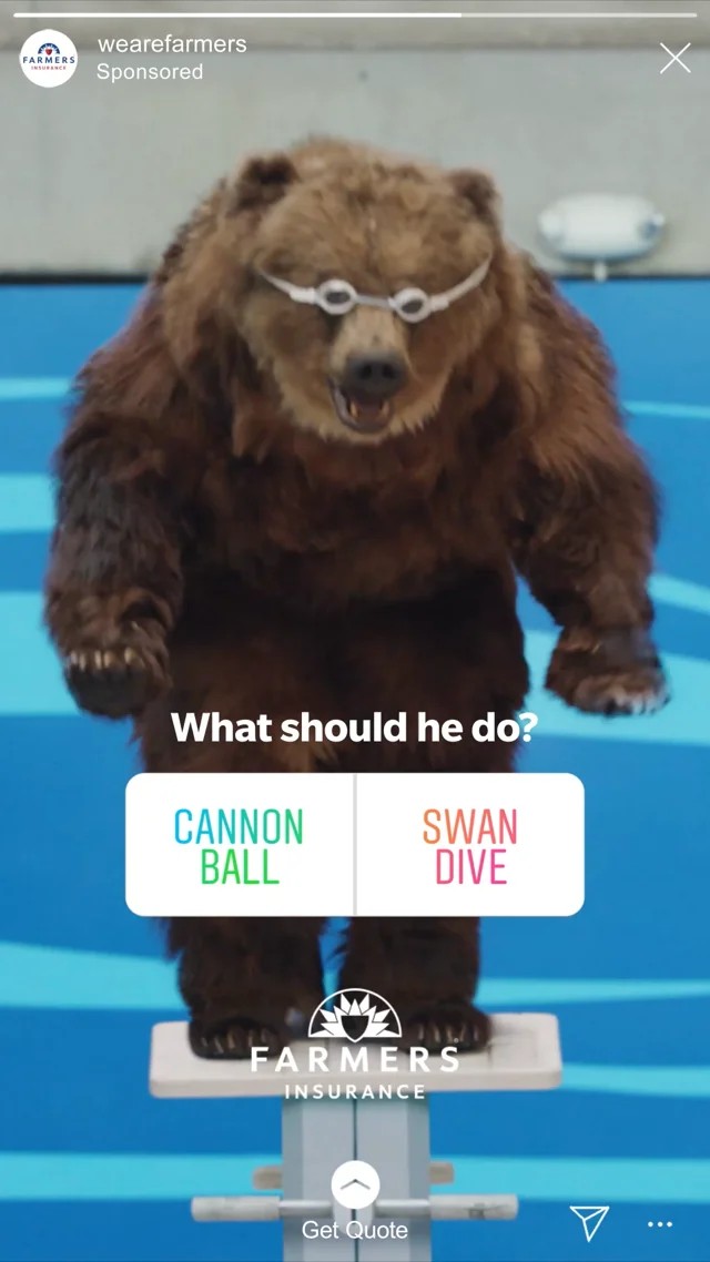 Farmers Insurance Commercial Bear