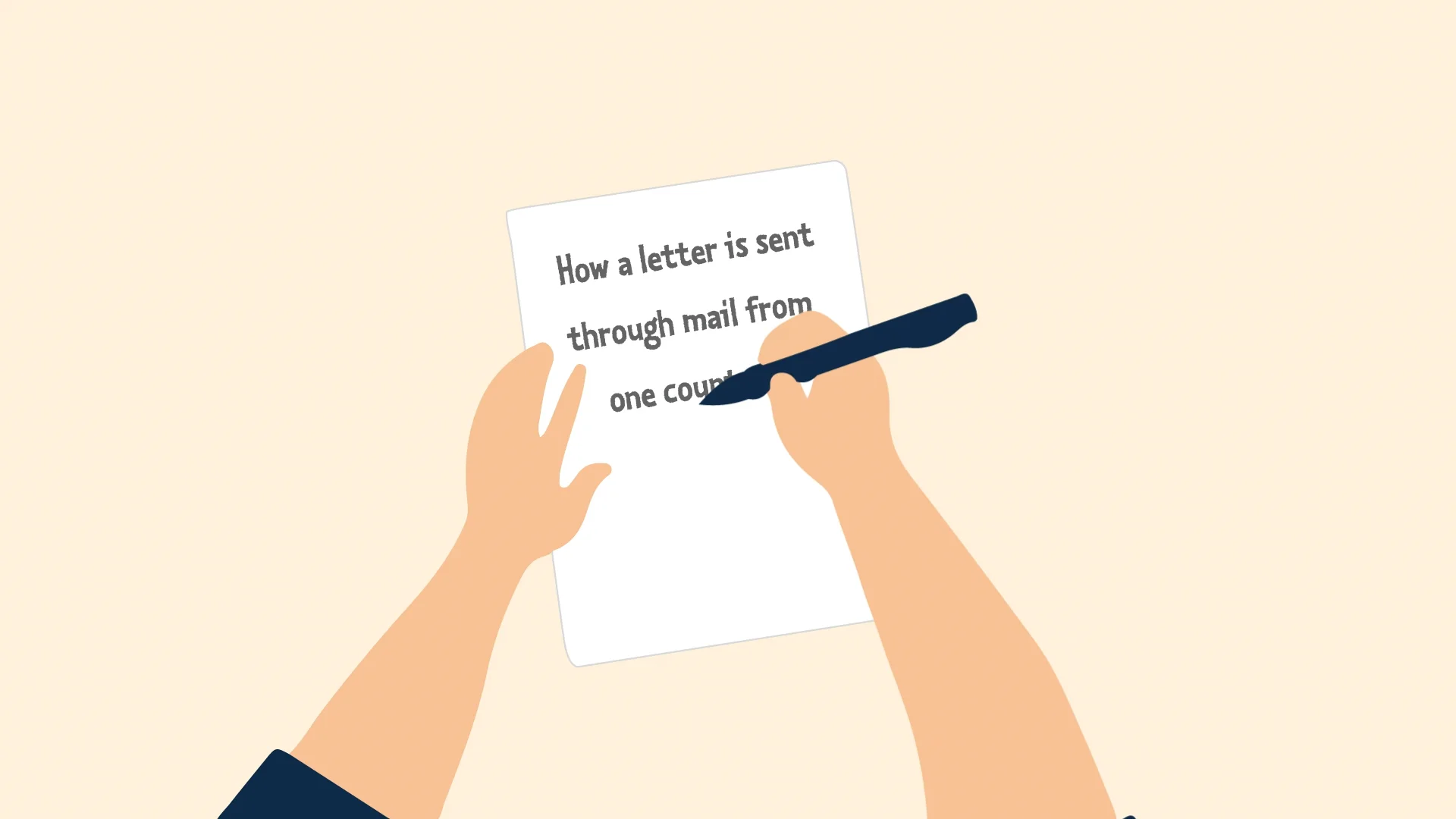 How a letter is sent through mail on Vimeo