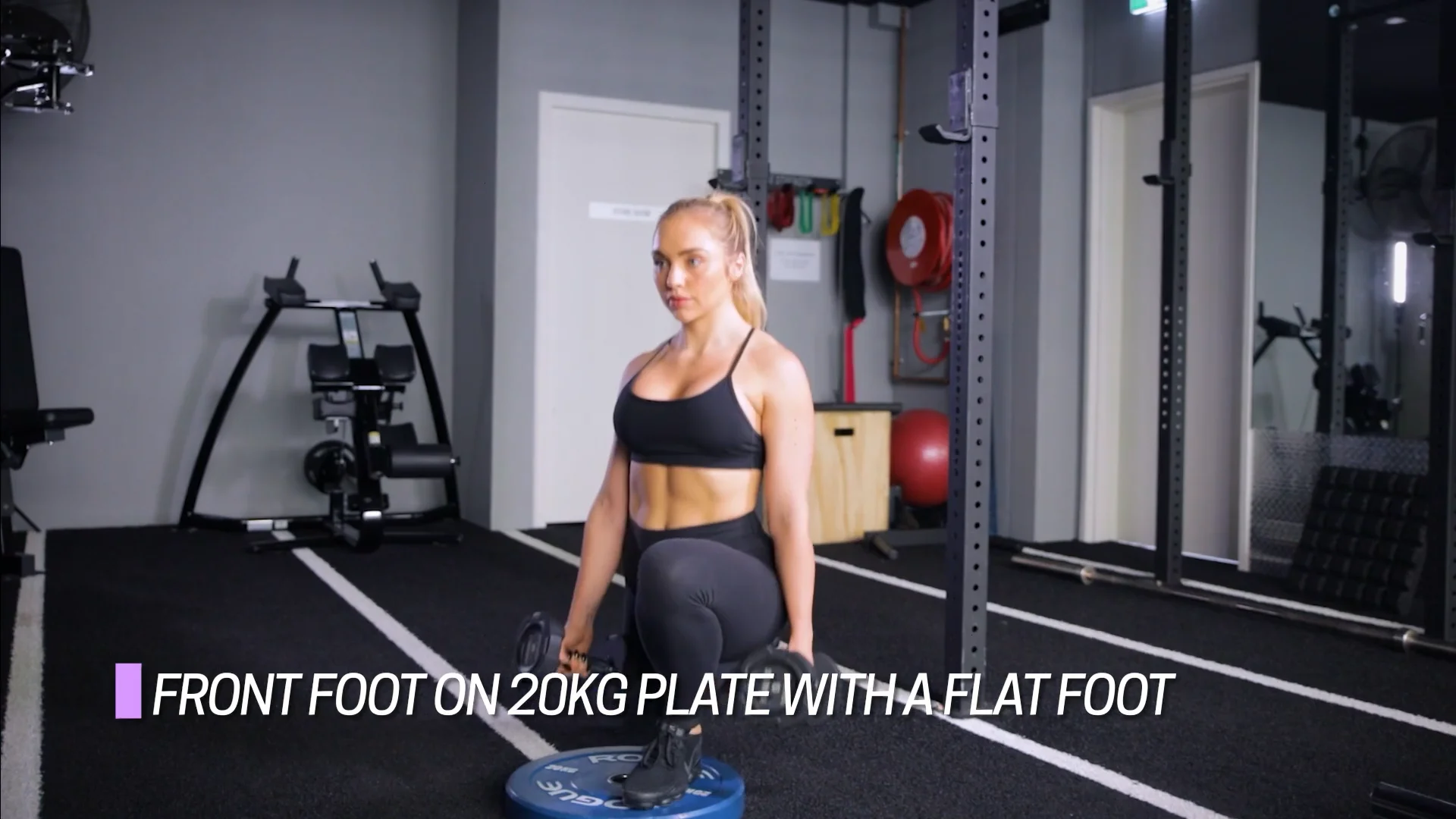 DB Front Foot Elevated Split Squats on Vimeo