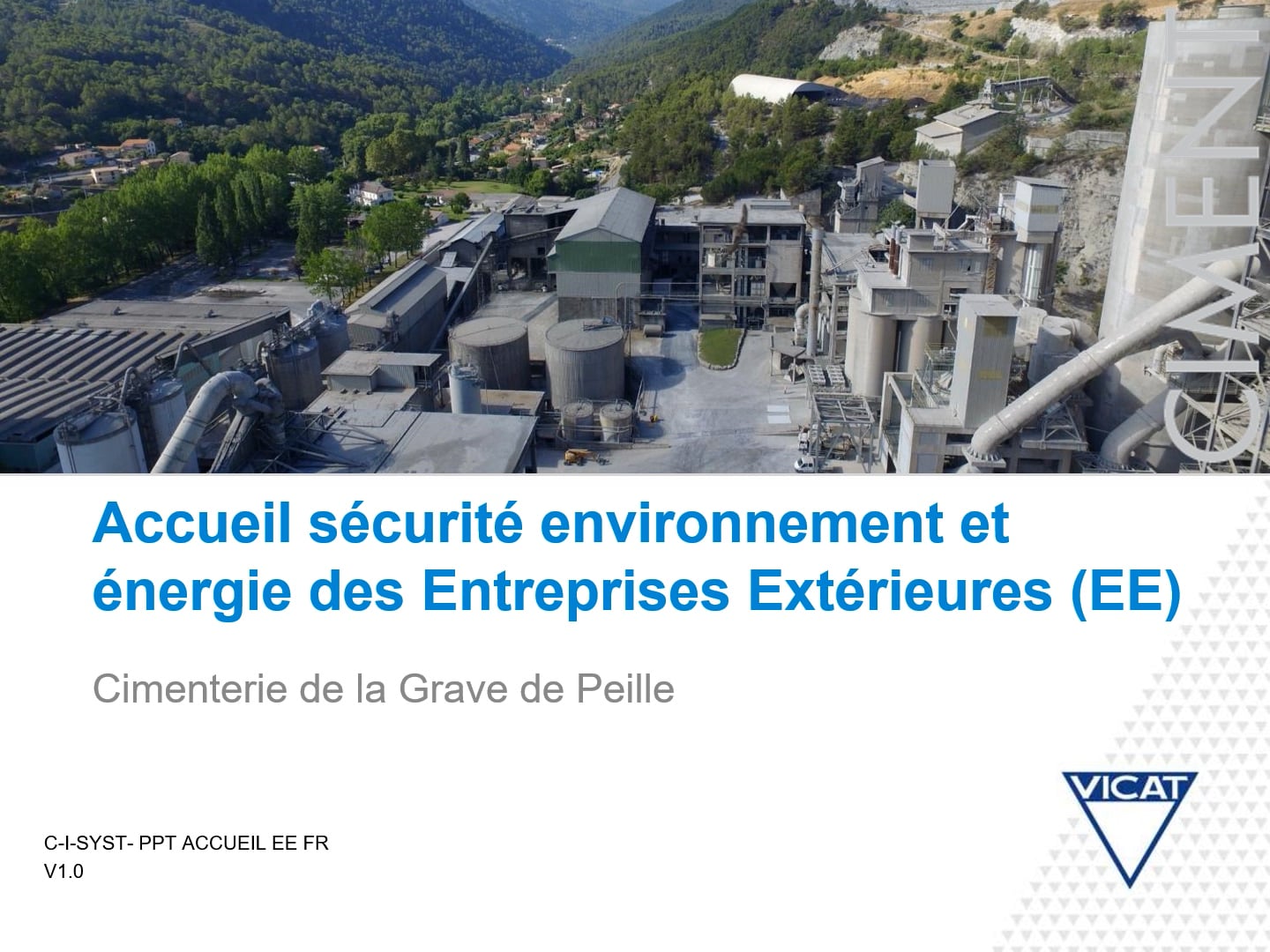 Accueil EE Vicat La Grave de Peille 2023.wmv on Vimeo