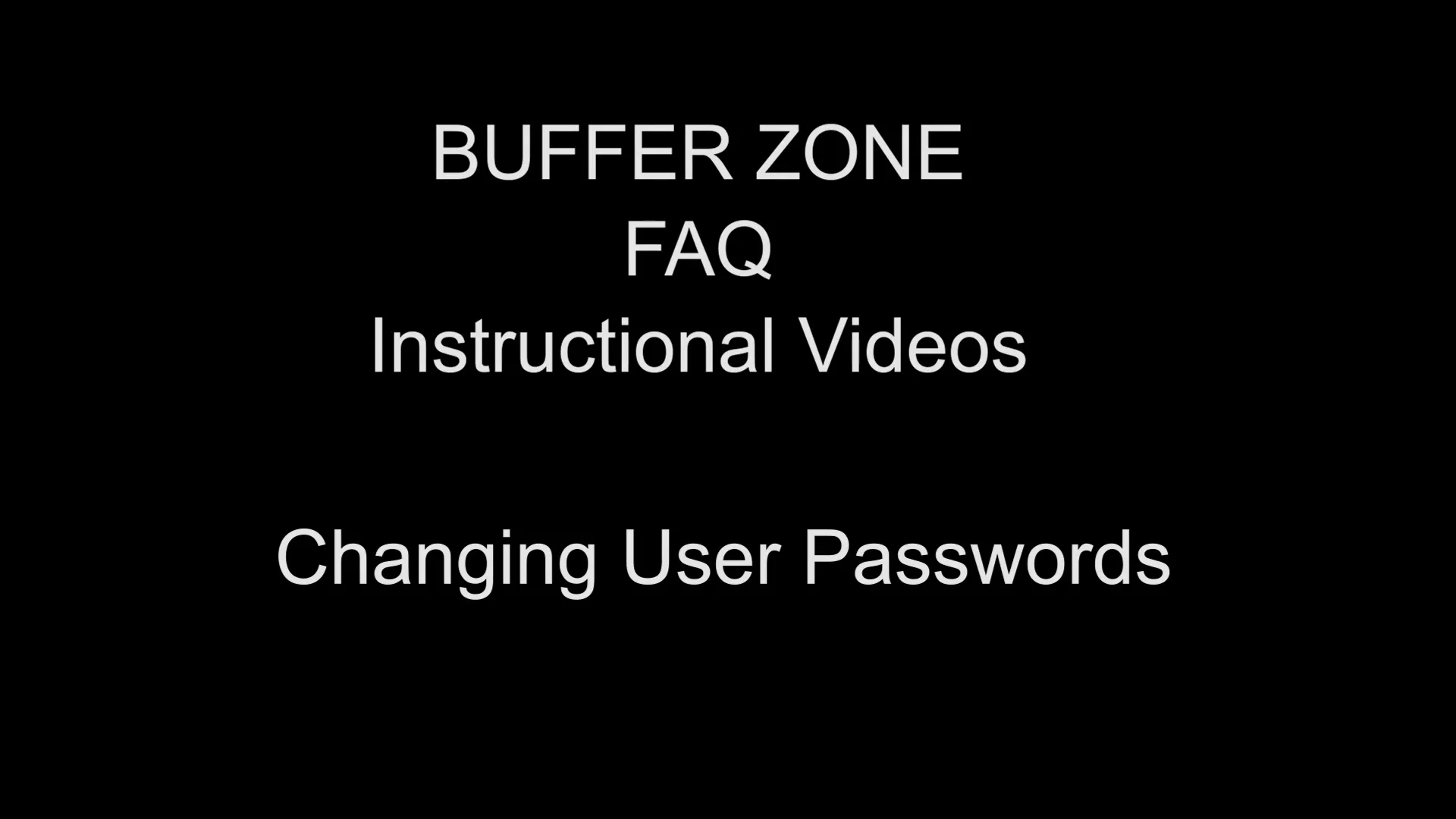 BUFFERZONE Instructional FAQ Videos - Changing Your Password and Other Account Details on Vimeo