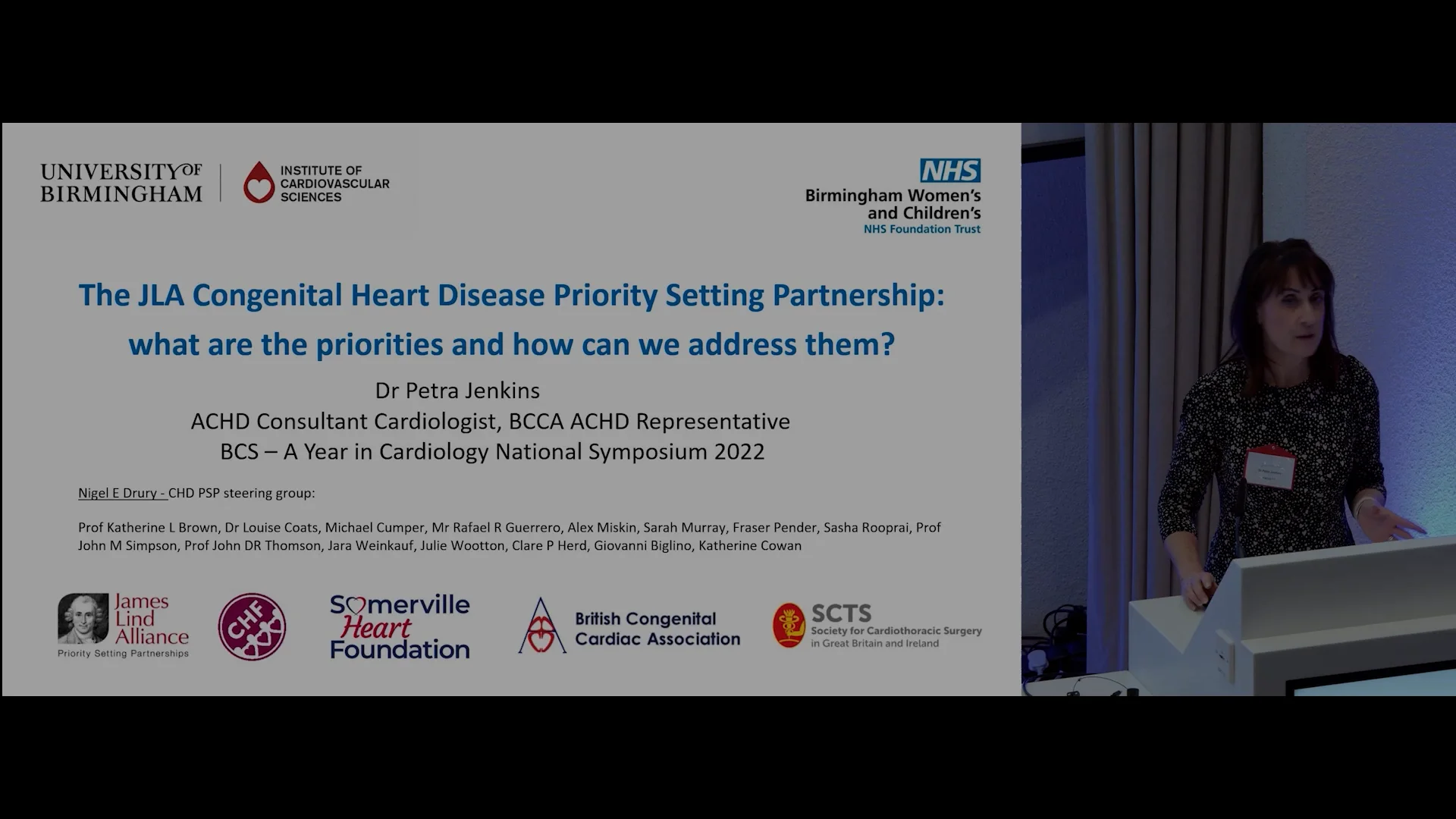 BCS 2022 - Talk 10: Adult Congenital Heart Disease - Dr Petra Jenkins ...