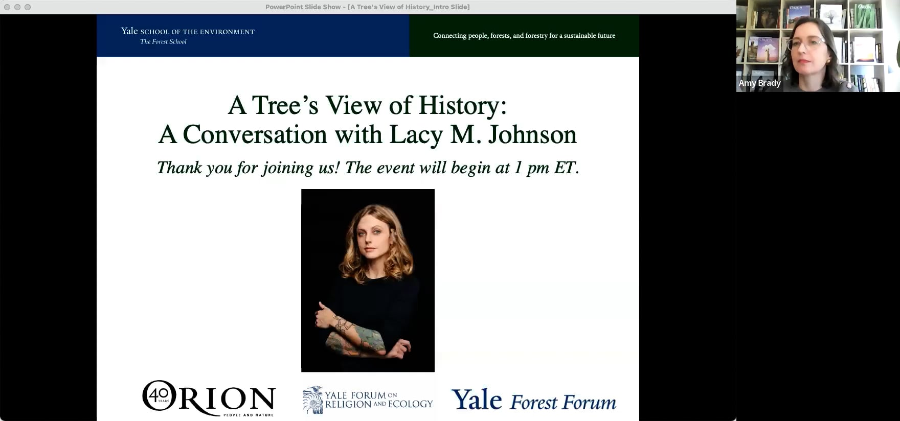 A Tree's View of History: A Conversation with Lacy M. Johnson on Vimeo