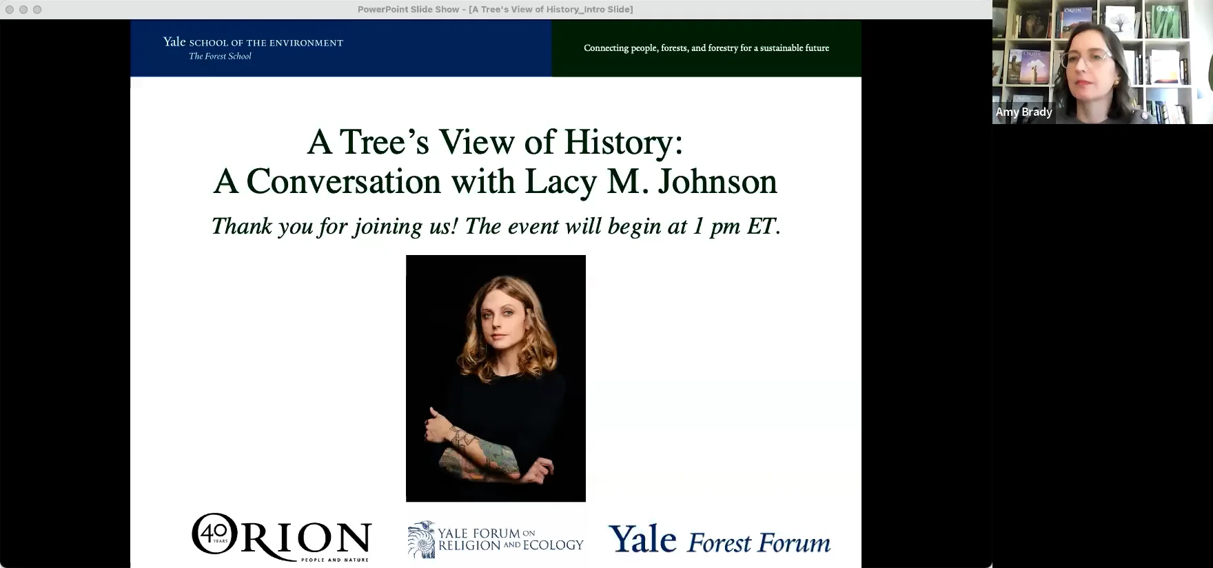 A Tree's View of History: A Conversation with Lacy M. Johnson on Vimeo