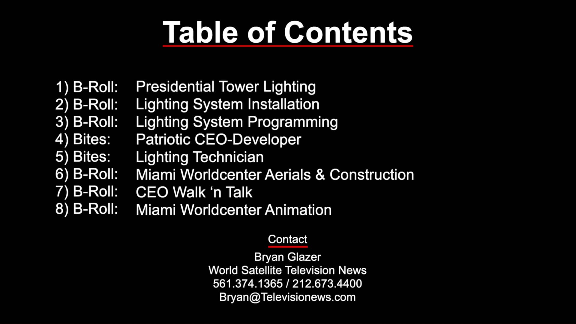 POTUS-Day-2023-Paramount-Miami-Tower-Lighting-B-Roll & Bites-02-17 on Vimeo