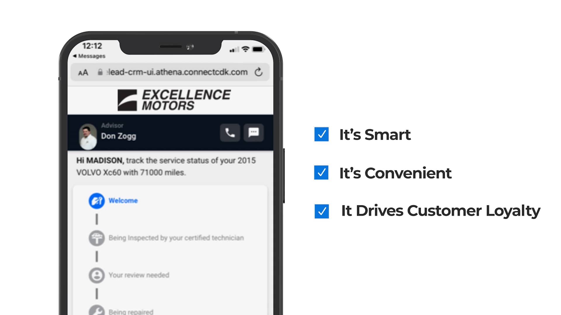 2022 | CDK | App \ Software Demo | Vehicle Tracker on Vimeo