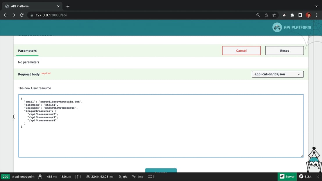 Adding Items to a Collection Property > API Platform 3 Part 1: Mythically Good RESTful APIs ...