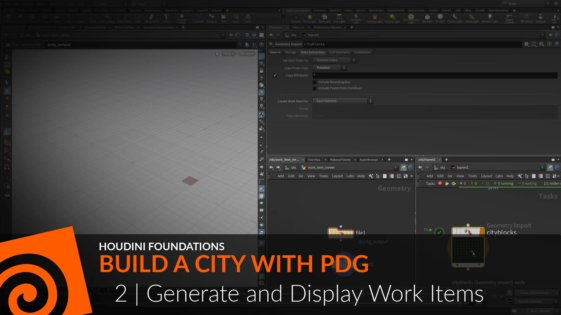 Houdini Foundations: PDG 2 | Generate and Display Work Items