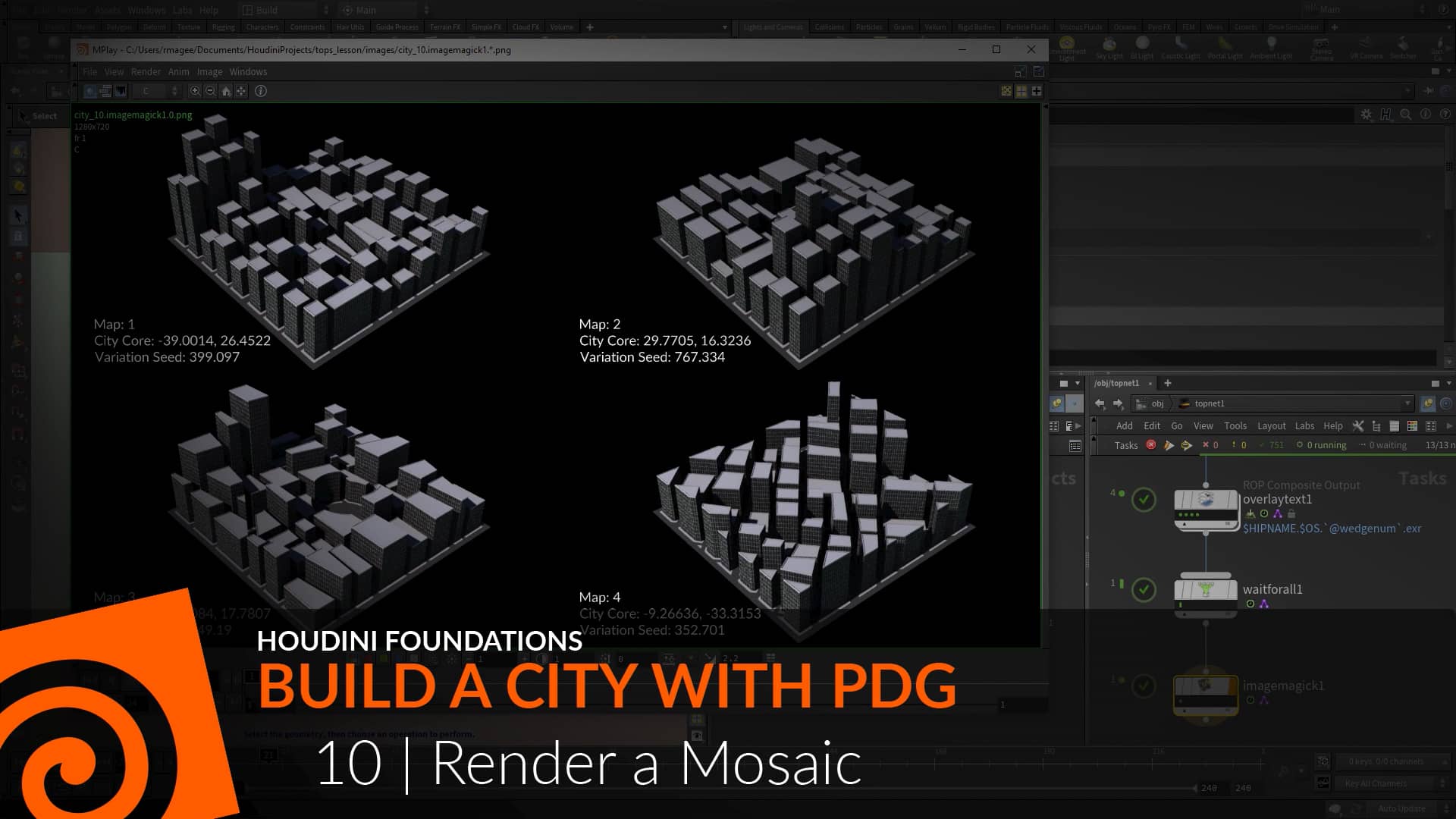 Houdini Foundations: PDG 10 | Render a Mosaic on Vimeo