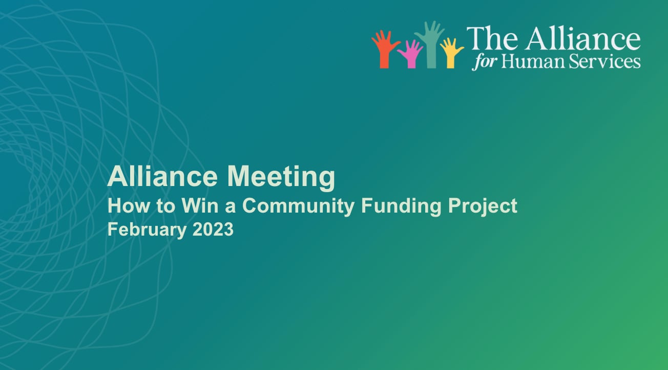 Alliance February 2023 How to Win a Community Funding Project on Vimeo