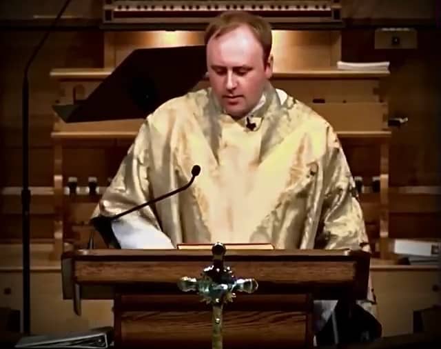 Father Van Lieshout • “Homily on Sacred Music” on Vimeo