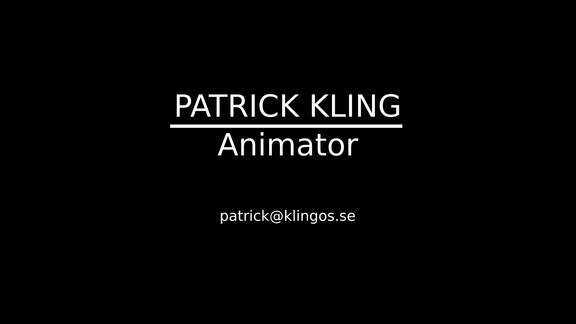 Patrick Kling Reel on Vimeo
