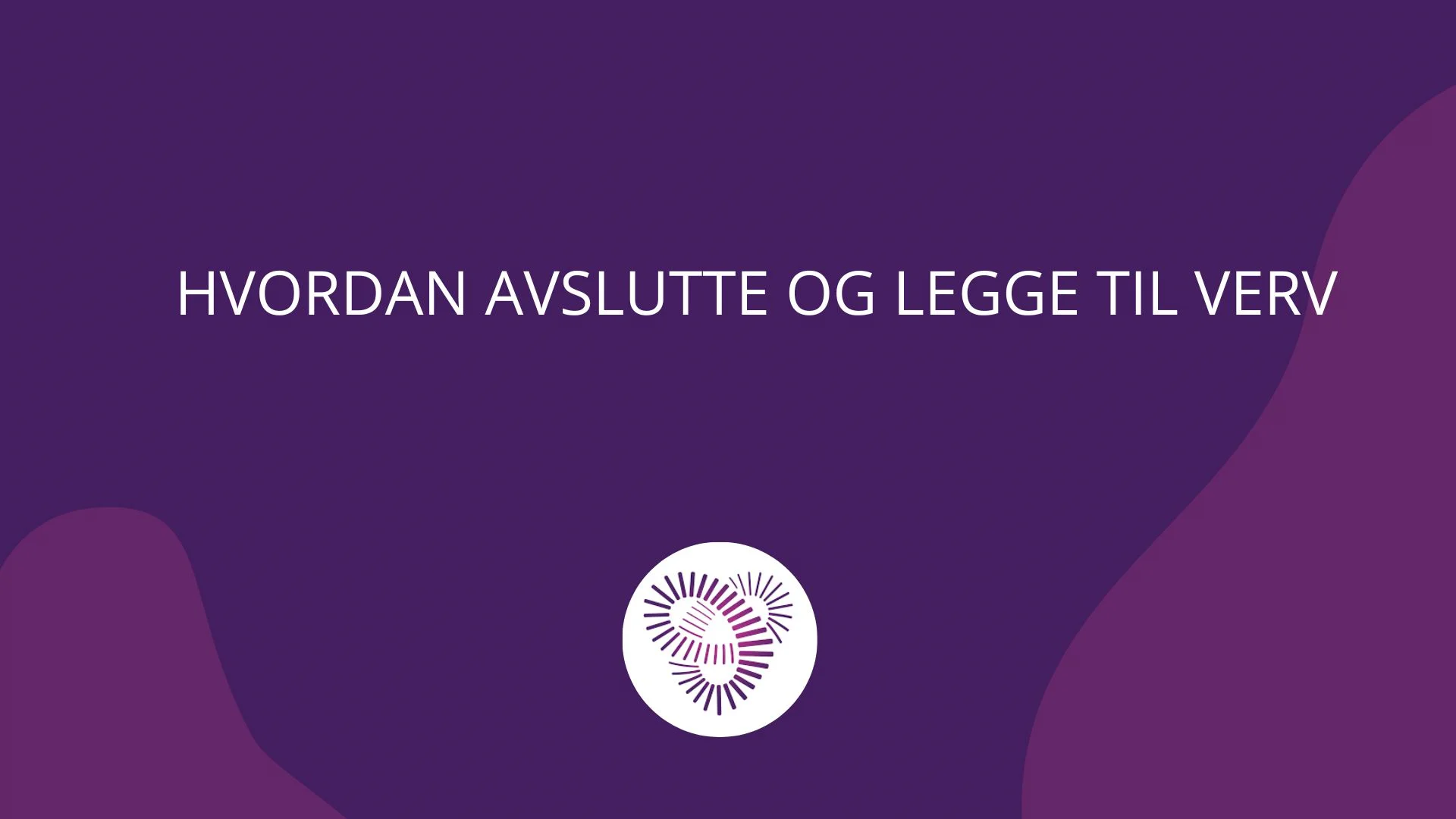 Hvordan avslutte og legge til verv on Vimeo