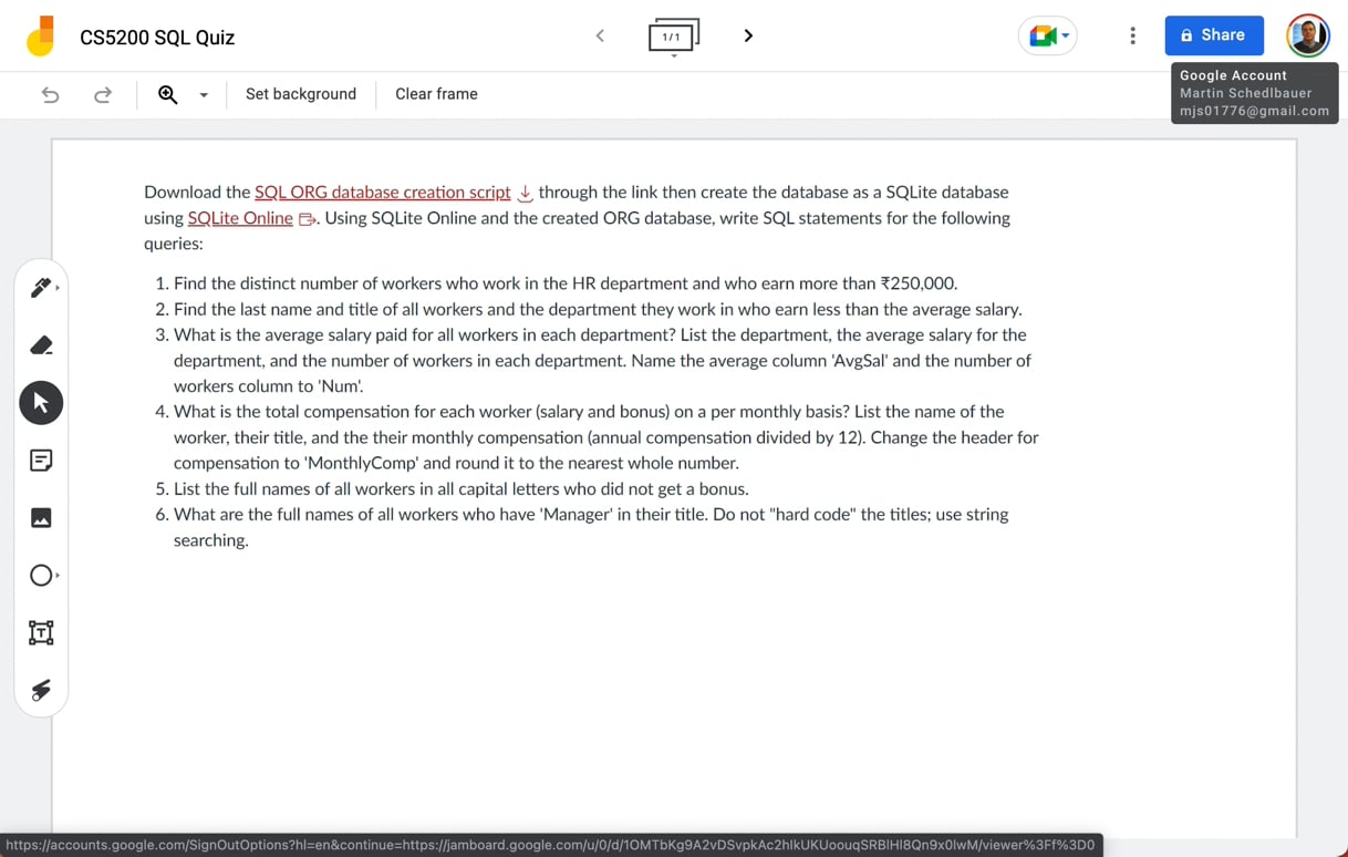 SQL Queries: Examples on Vimeo