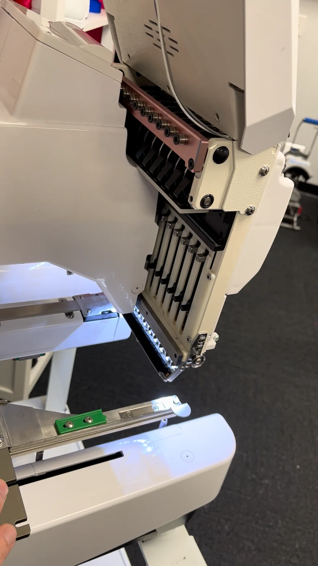 Avance 1201 checking thread break sensor on Vimeo