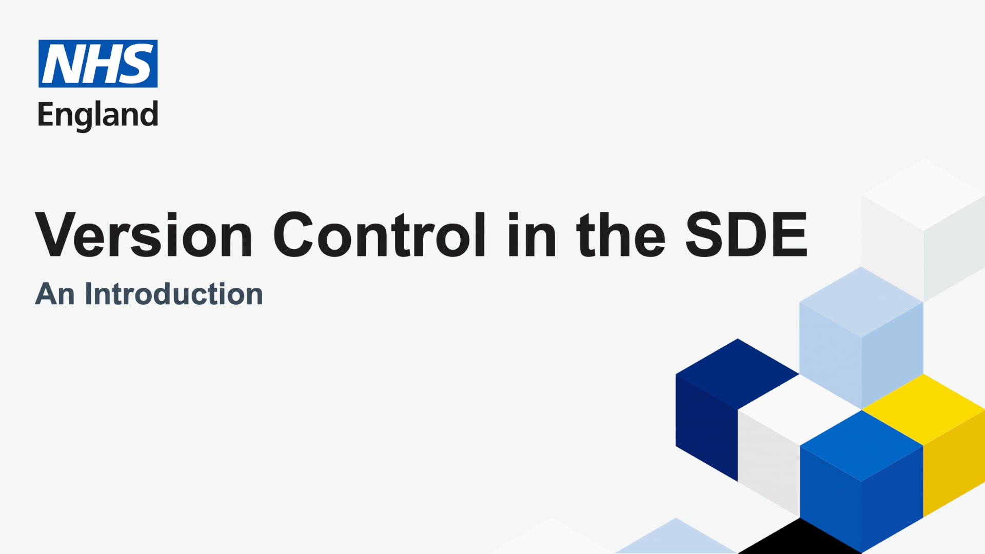 Using Version Control in the Secure Data Environment (SDE)