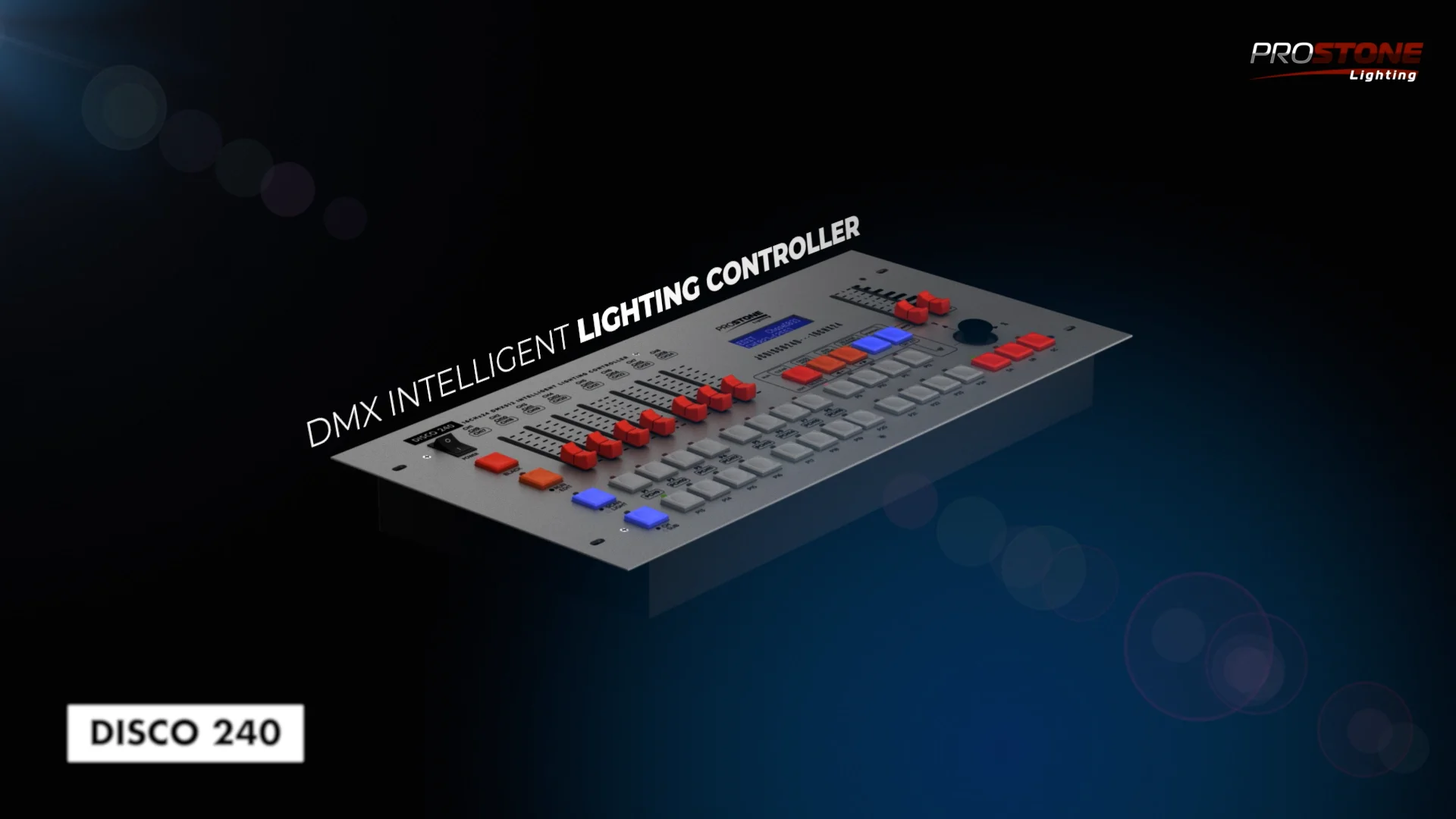 Prostone Disco 240 DMX Lighting Controller 3D Motion Graphic! on Vimeo