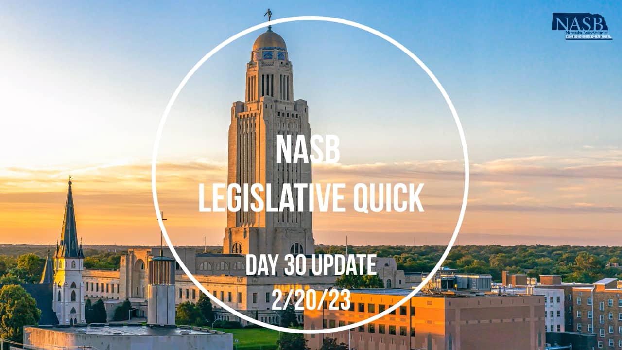 NASB Legislative Quick Video - Through Day 30 - 2/20/23 on Vimeo