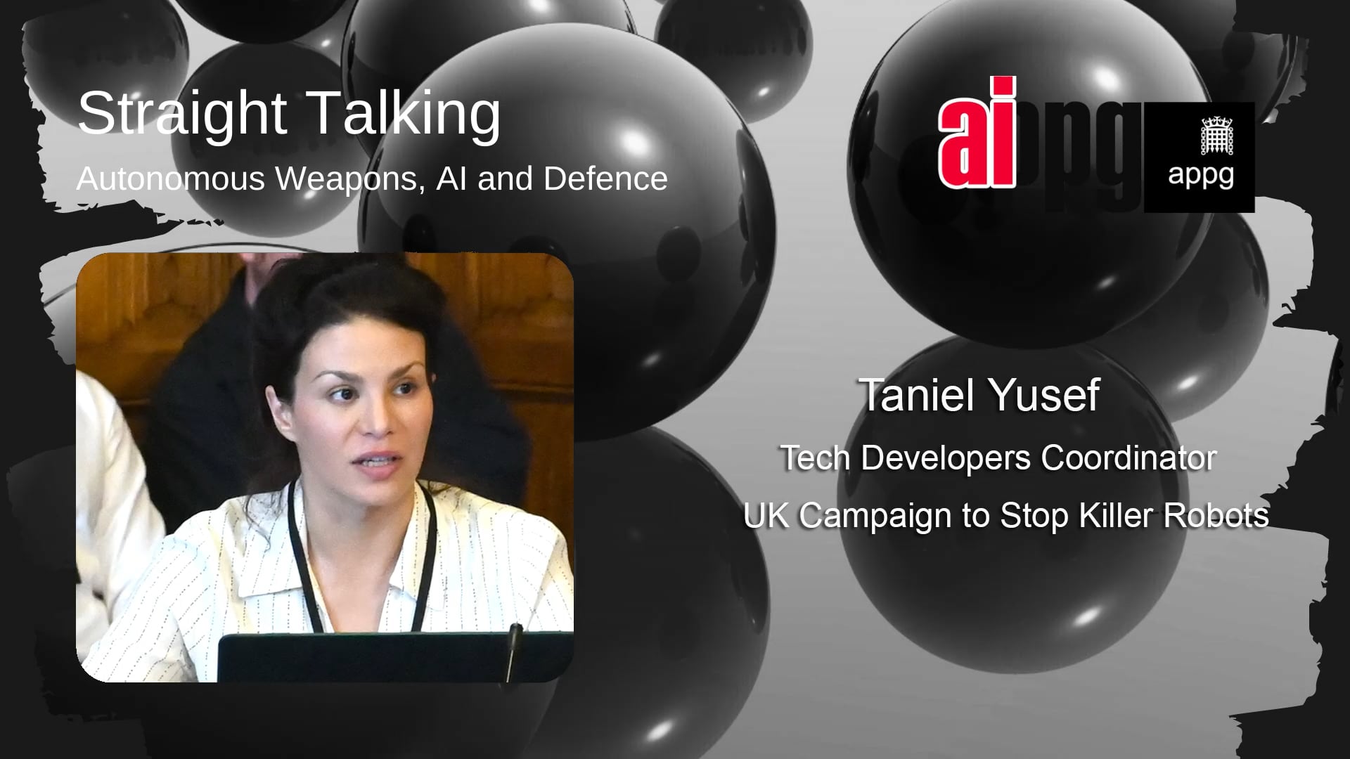 5 Taniel Yusef - Autonomous Weapons, AI and Defence 2022 on Vimeo