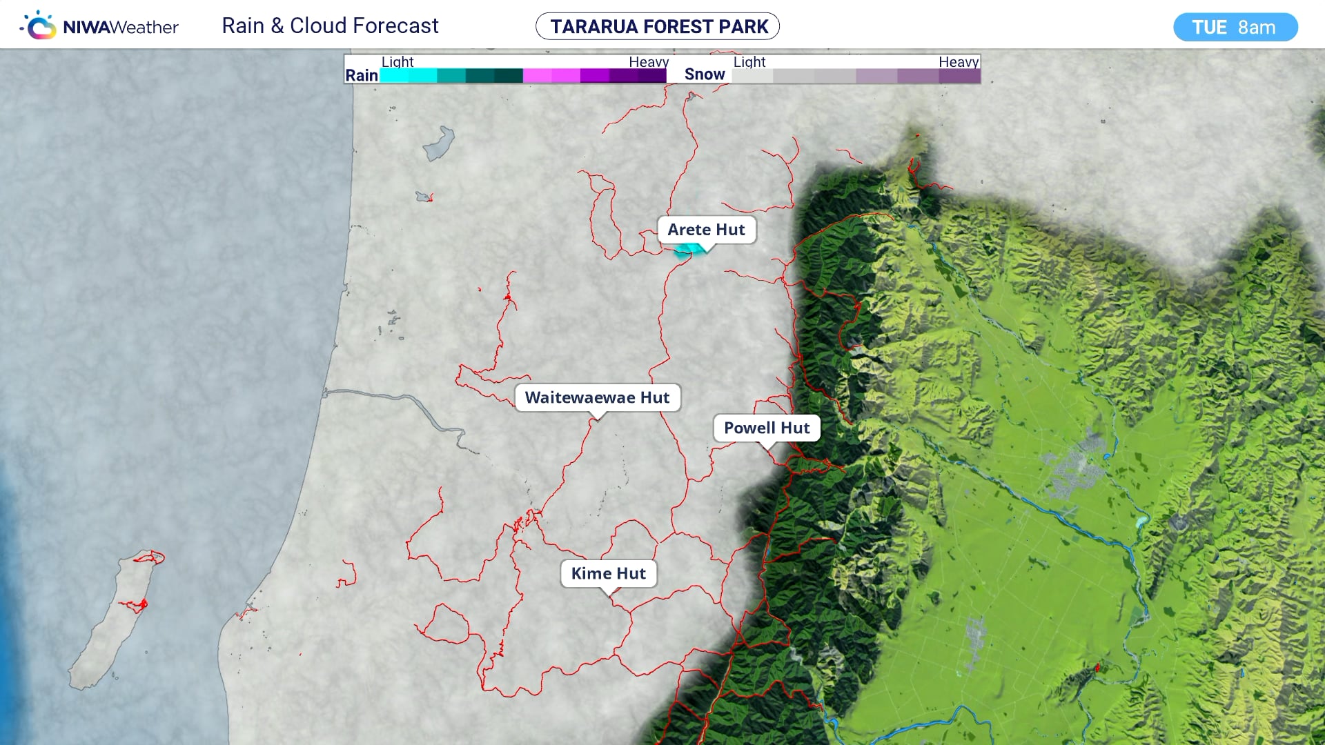 Tararua Forest Park Weather Outlook on Vimeo