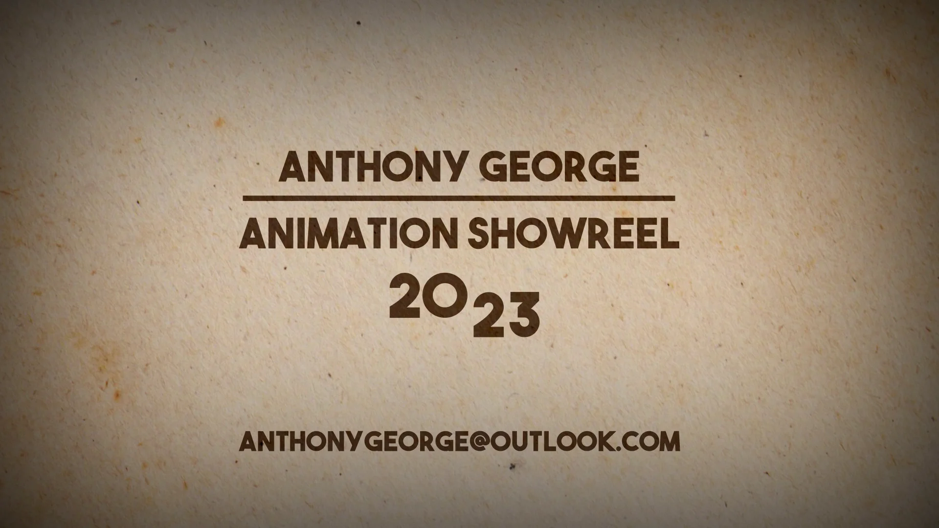 Anthony George Animation Showreel 2023 on Vimeo