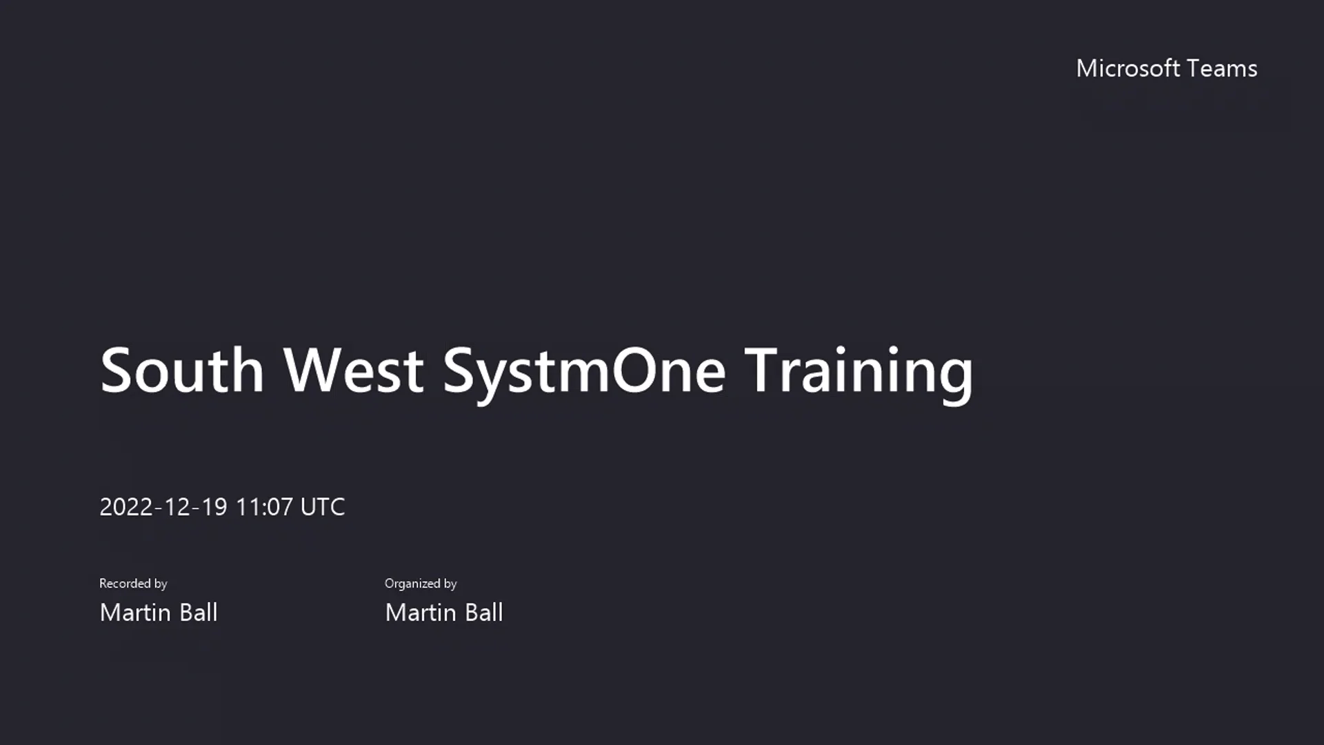 South West SystmOne Training-Session One.mp4