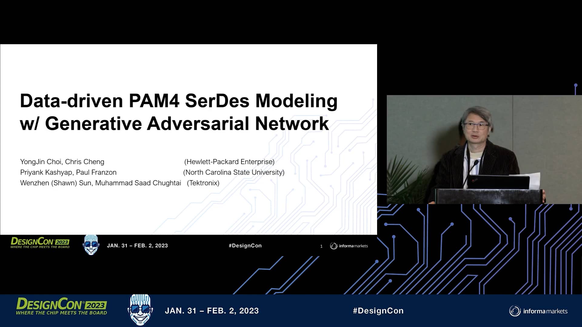 Data-Driven PAM4 SerDes Modeling & Generative Adversarial Network on Vimeo
