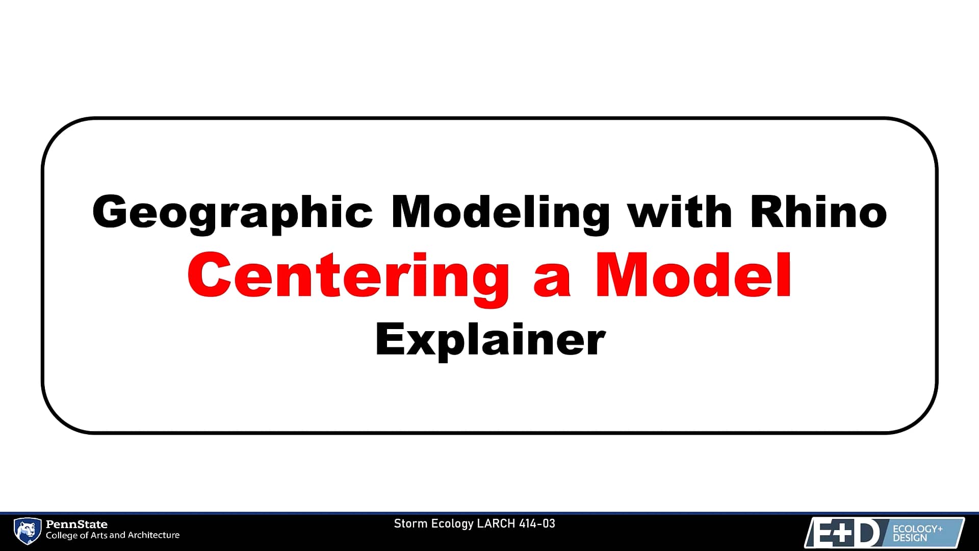 Centering a Model - explainer (minutes 0-3 are the key instruction).mp4 ...