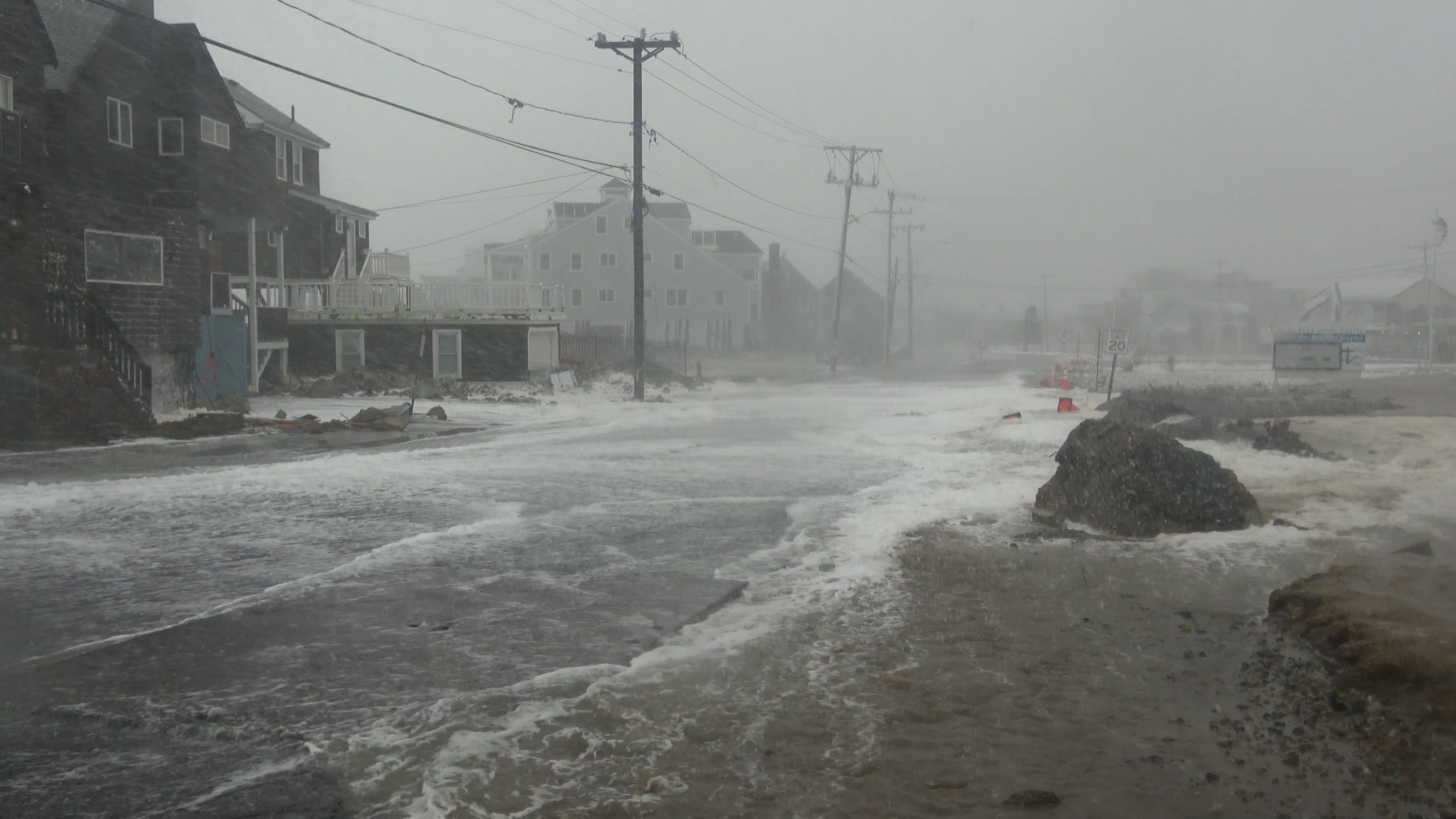 3-13-2018 Marshfield, Ma Brant Rock Nor'easter incredible coastal ...