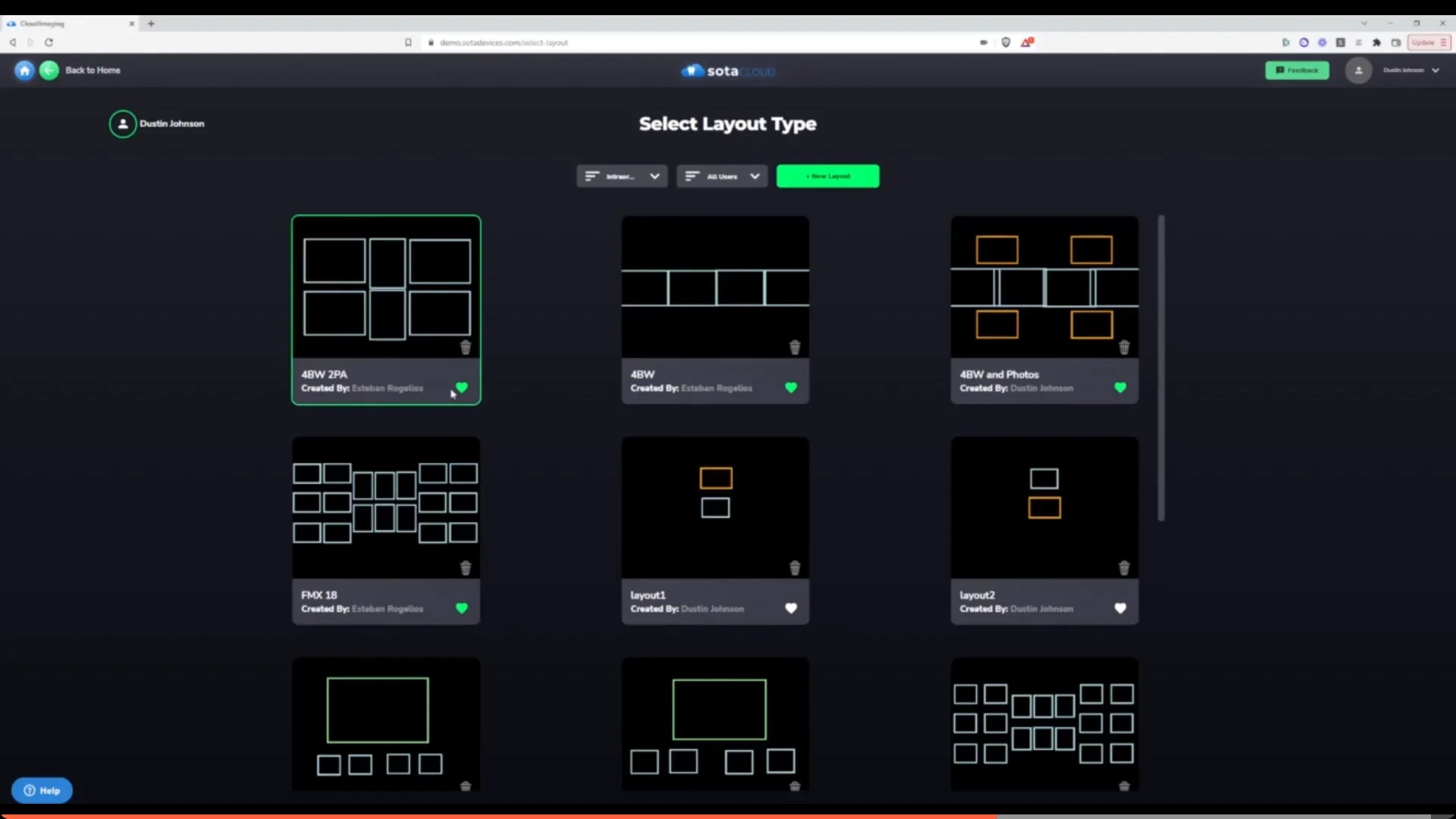 Using the Select Layout Options on Vimeo