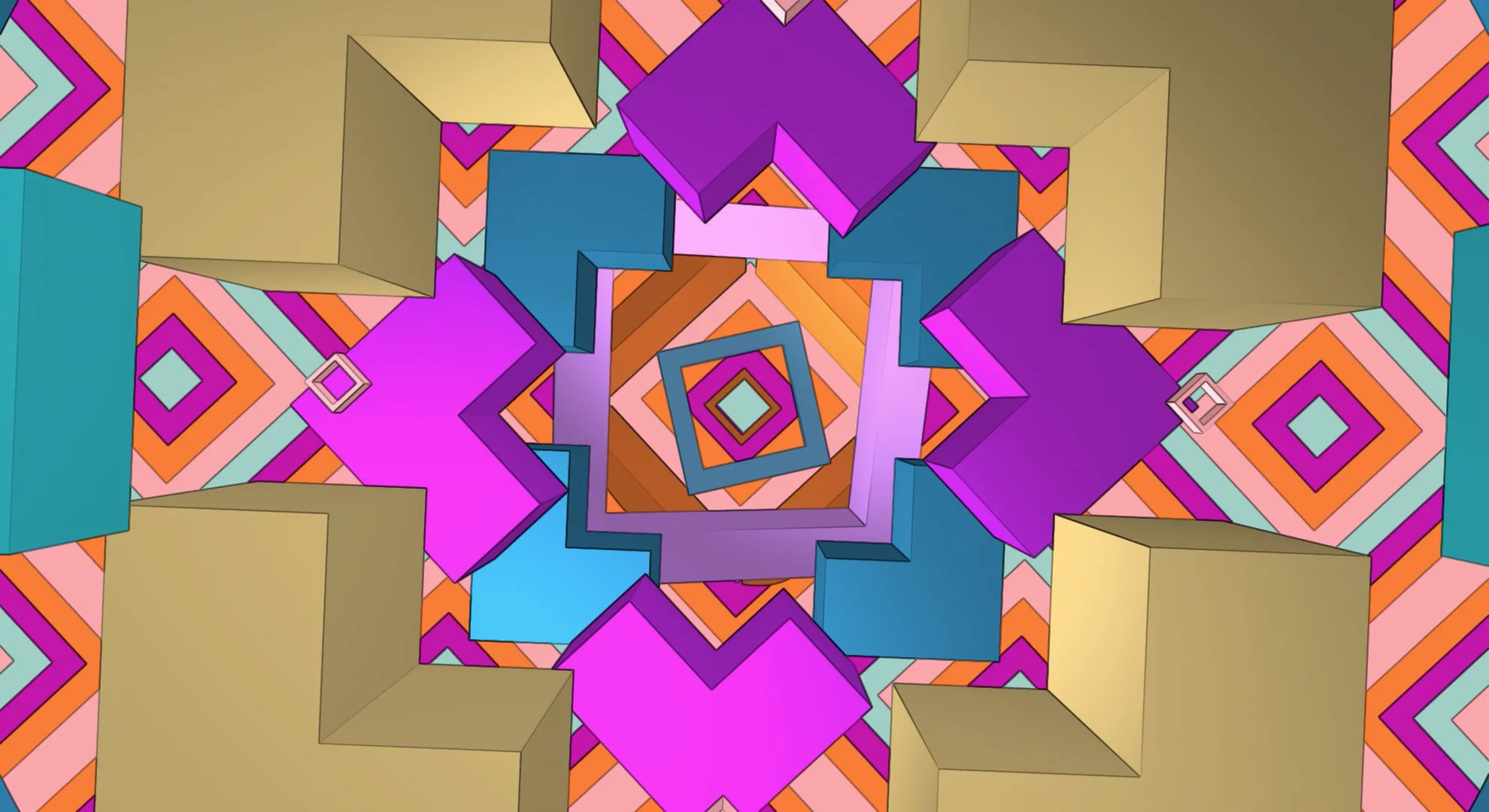 Flight through crazy shapes on Vimeo