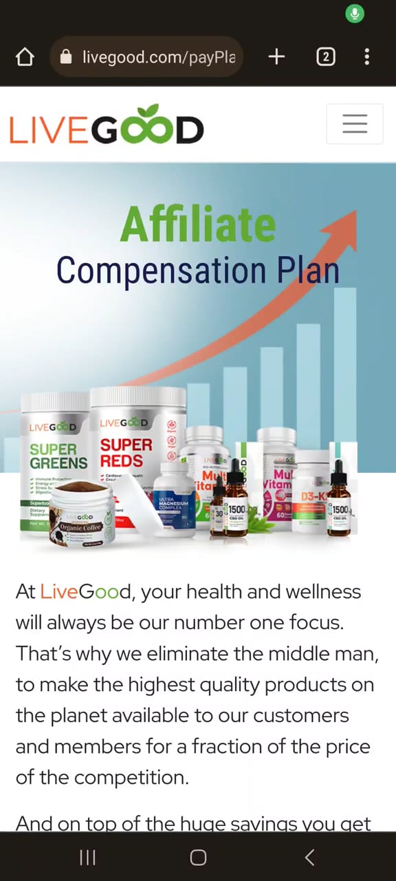 LiveGood Affiliate Compensation Plan Breakdown on Vimeo