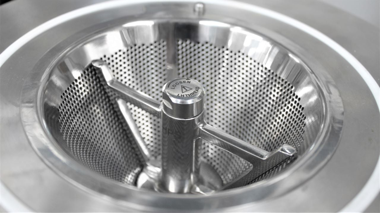 Hanningfield Conical Mill (Uni-Mill): Impeller Rotating Inside Screen ...