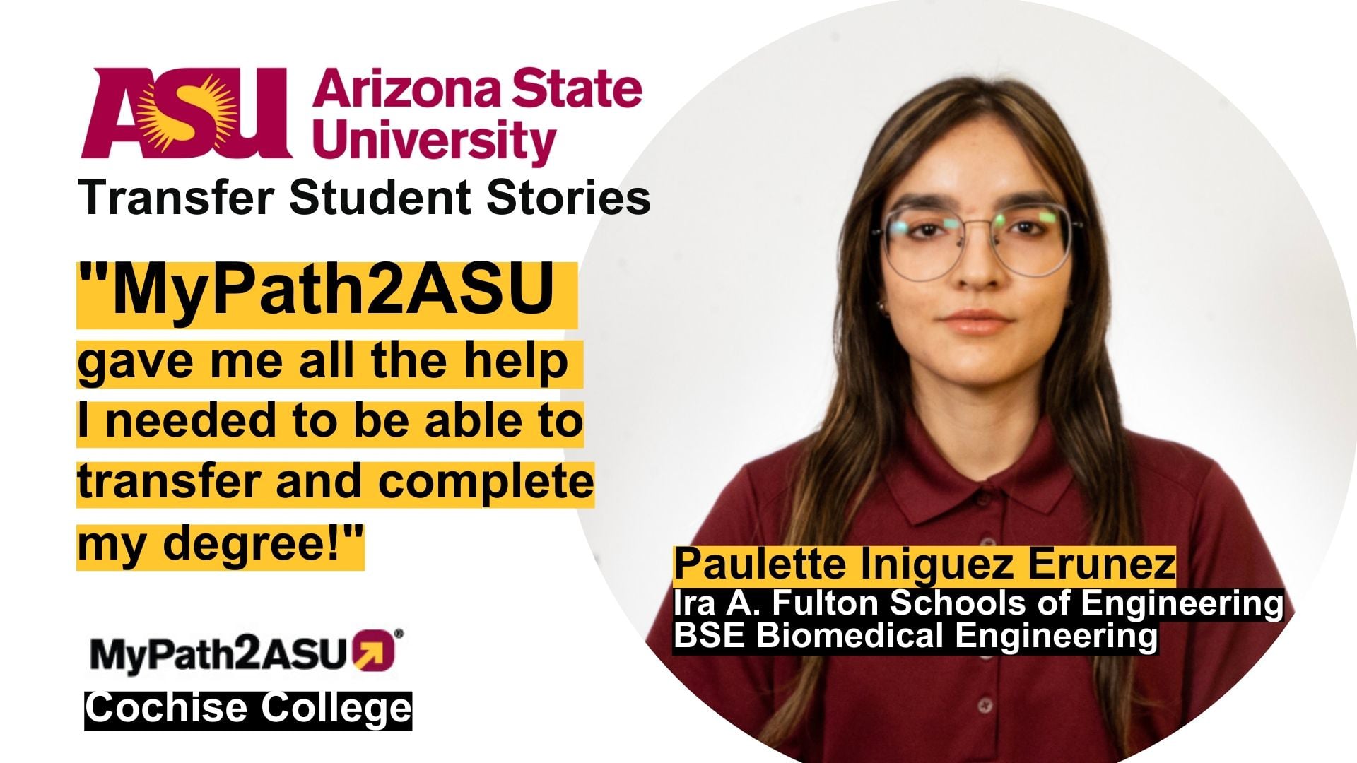 MyPath2ASU Transfer Story - Paulette's transfer journey from Cochise ...