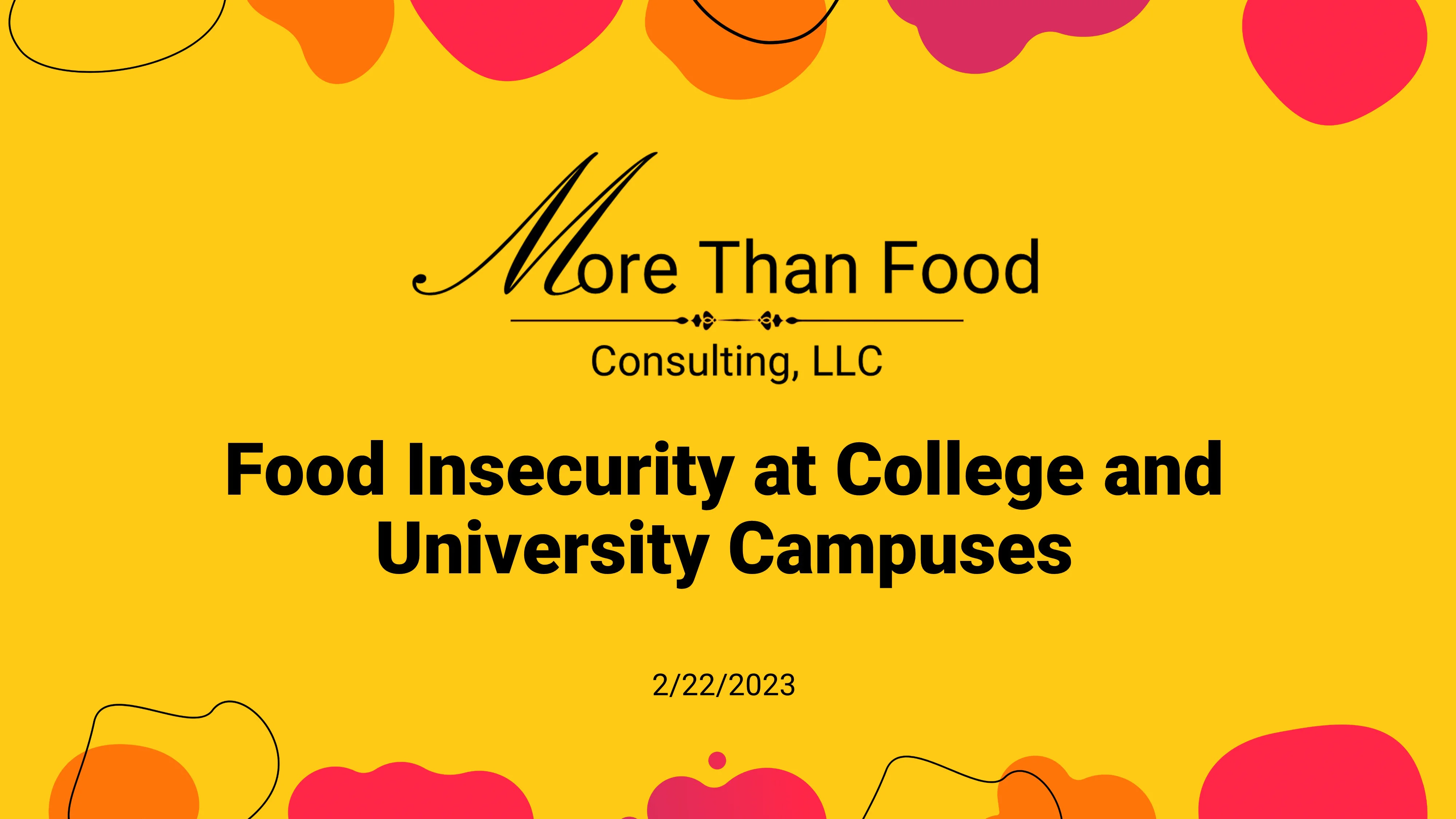 Food Insecurity at College and University Campuses (February 2023)