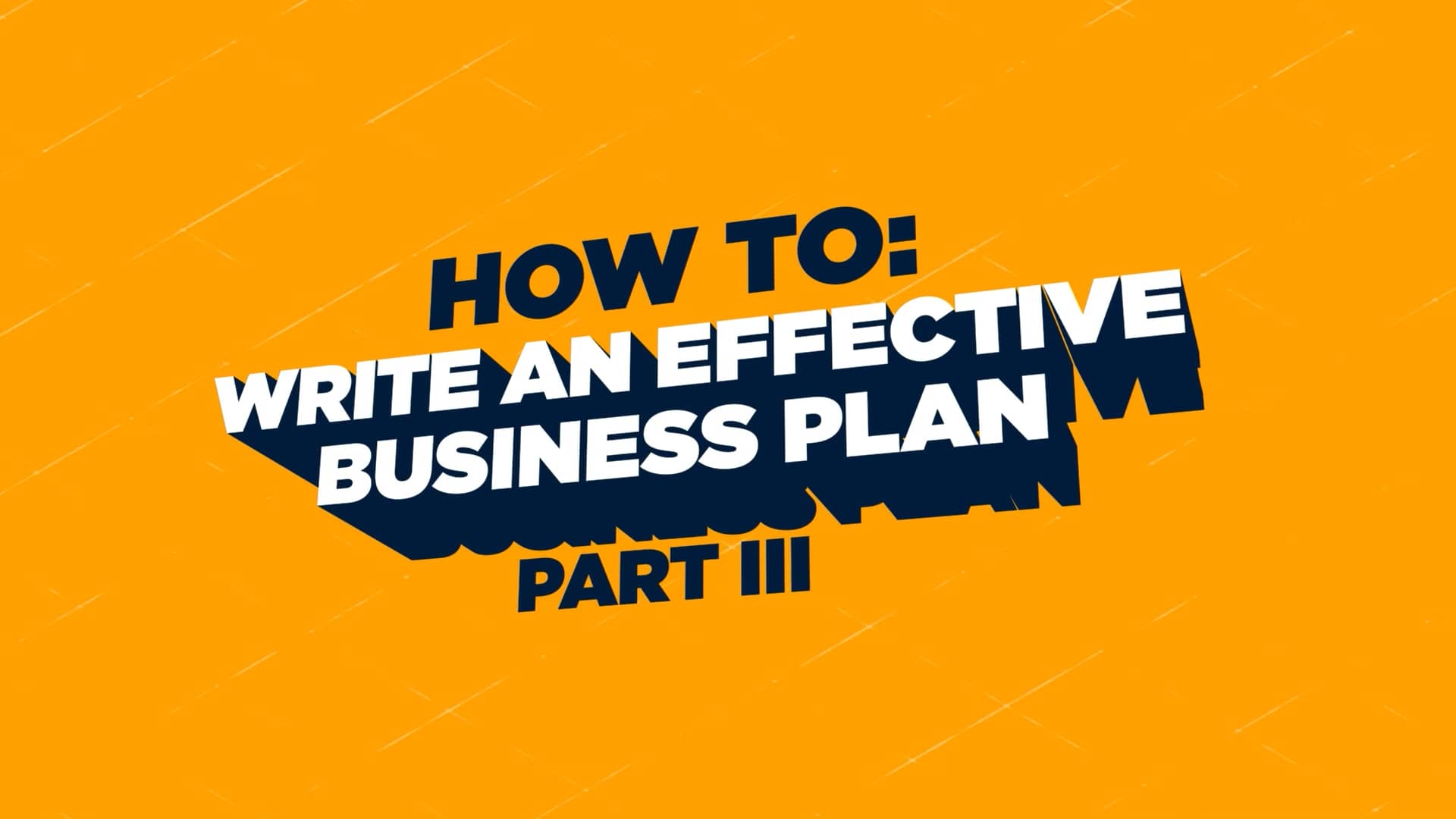 Community Lending Works - How to Write a Business Plan Part III on Vimeo