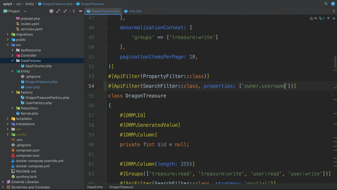 Filtering on Relations > API Platform 3 Part 1: Mythically Good RESTful APIs | SymfonyCasts